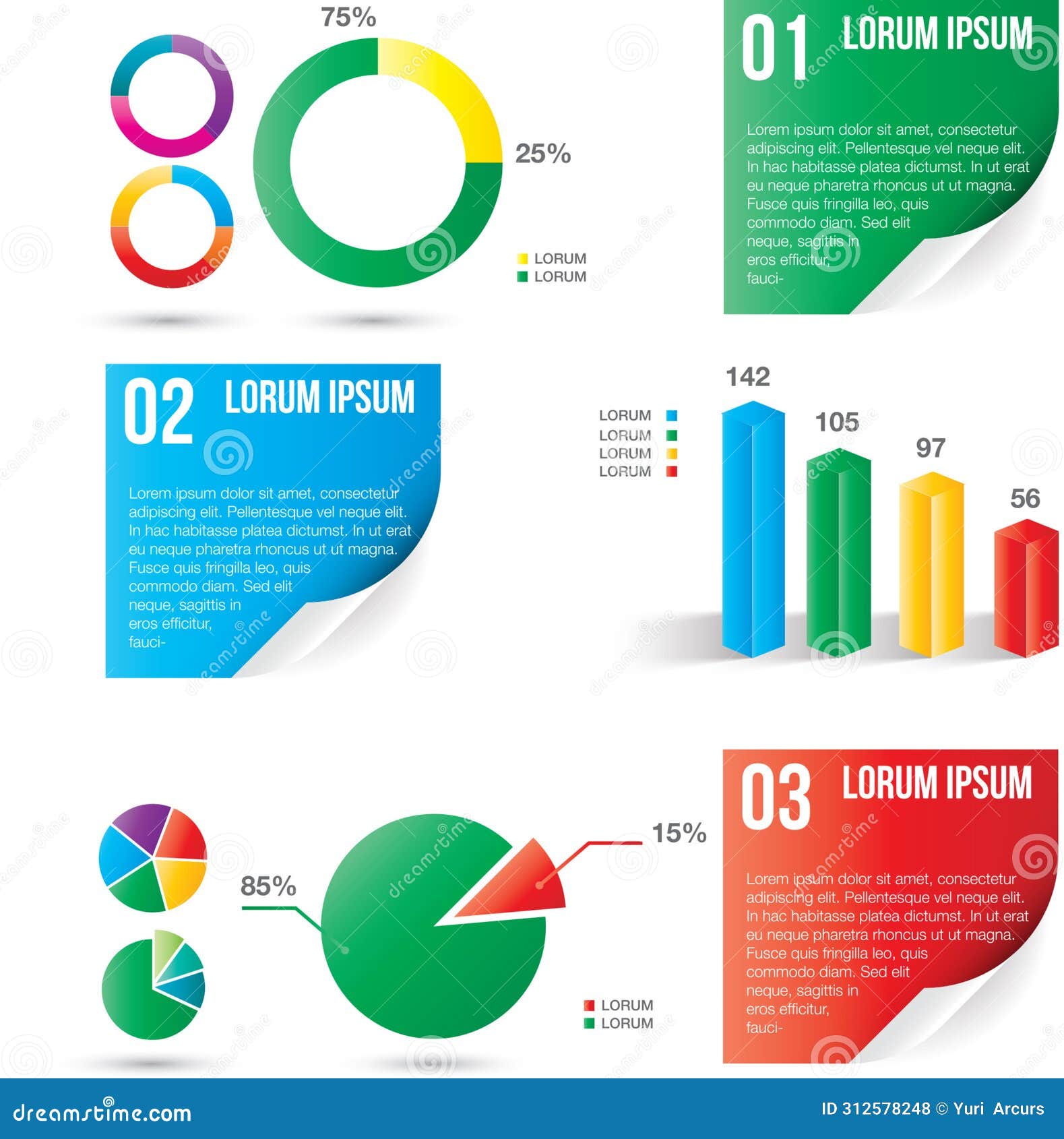 Infographic, Data and Statistics for Analytics, Report or Presentation ...