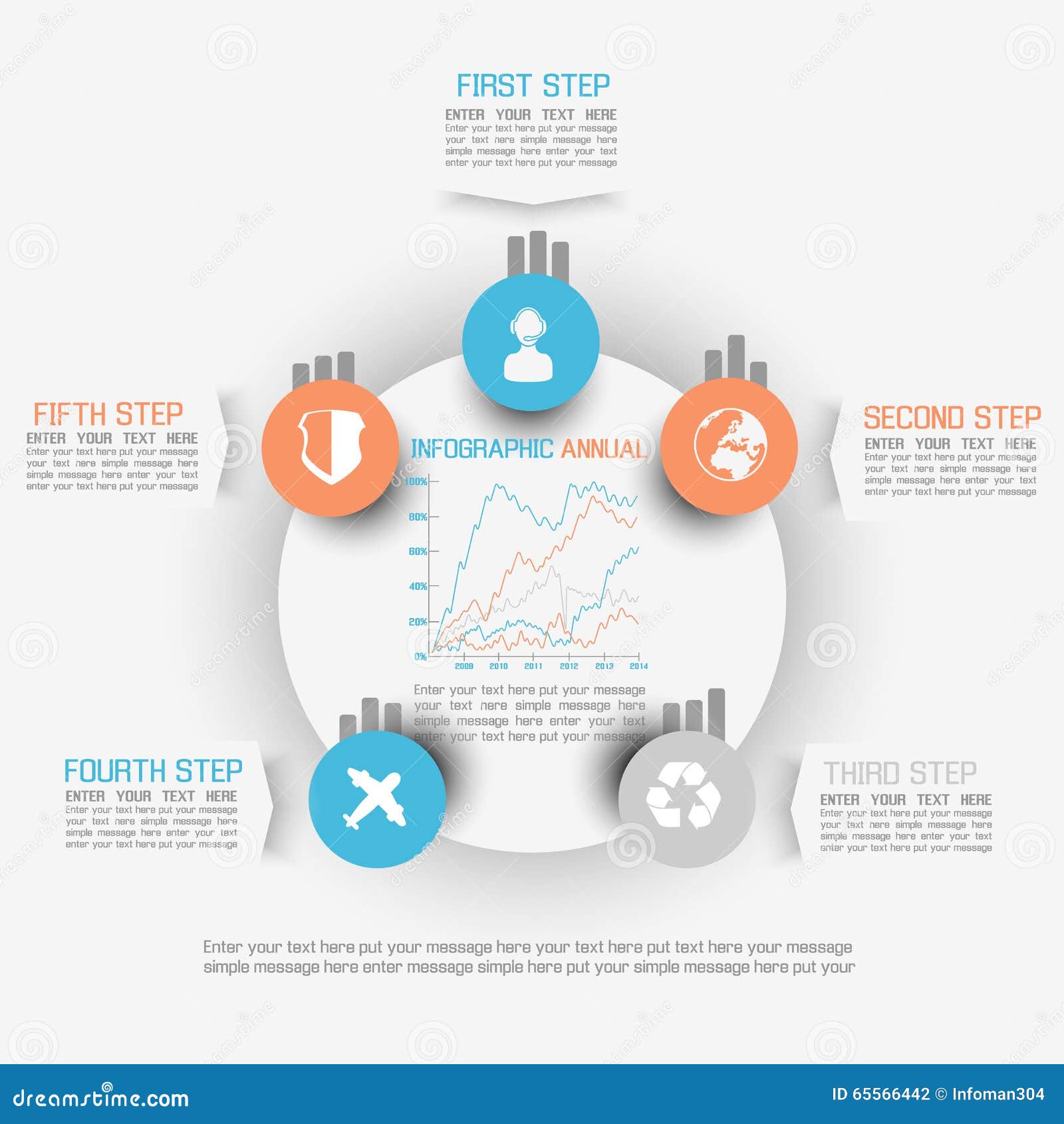 Infographic Demographic Elements Chart and Graphic Stock Vector ...