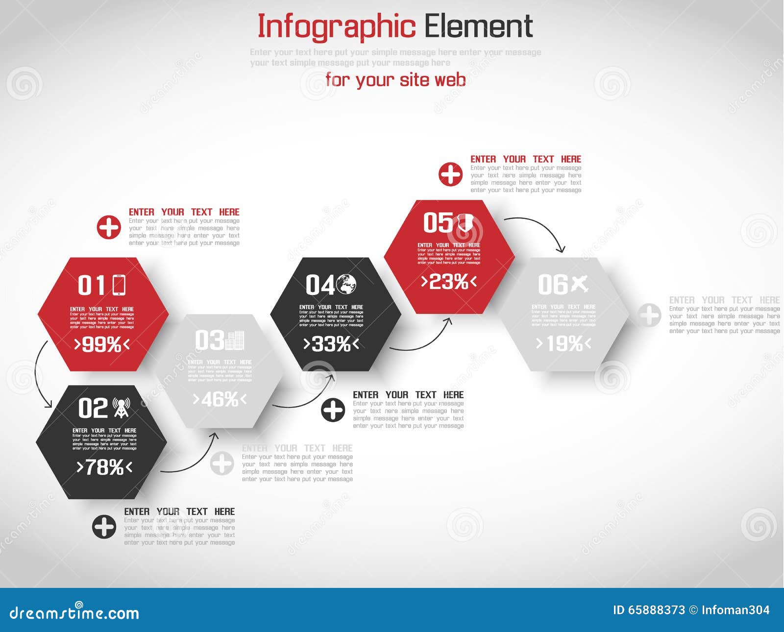 Infographic Demographic Elements Chart and Graphic Stock Vector ...