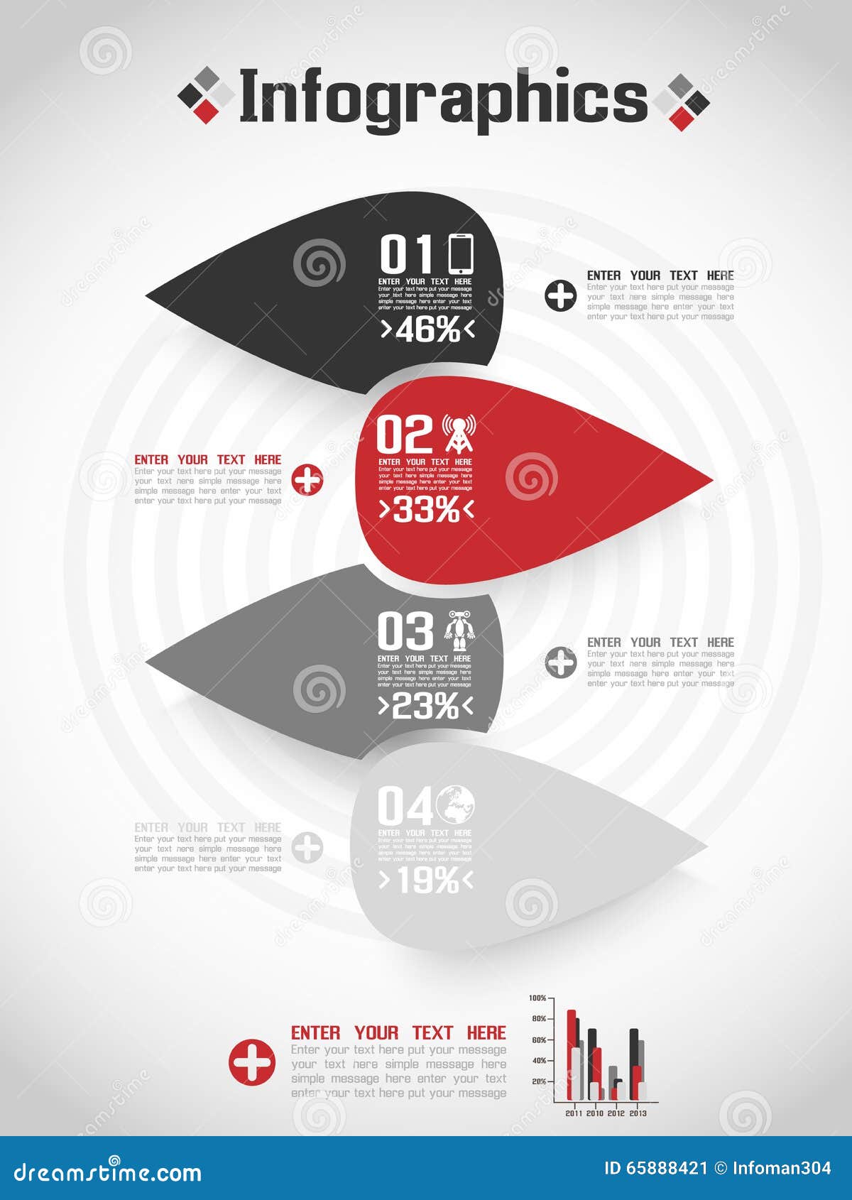 Infographic Demographic Elements Chart and Graphic Stock Vector ...