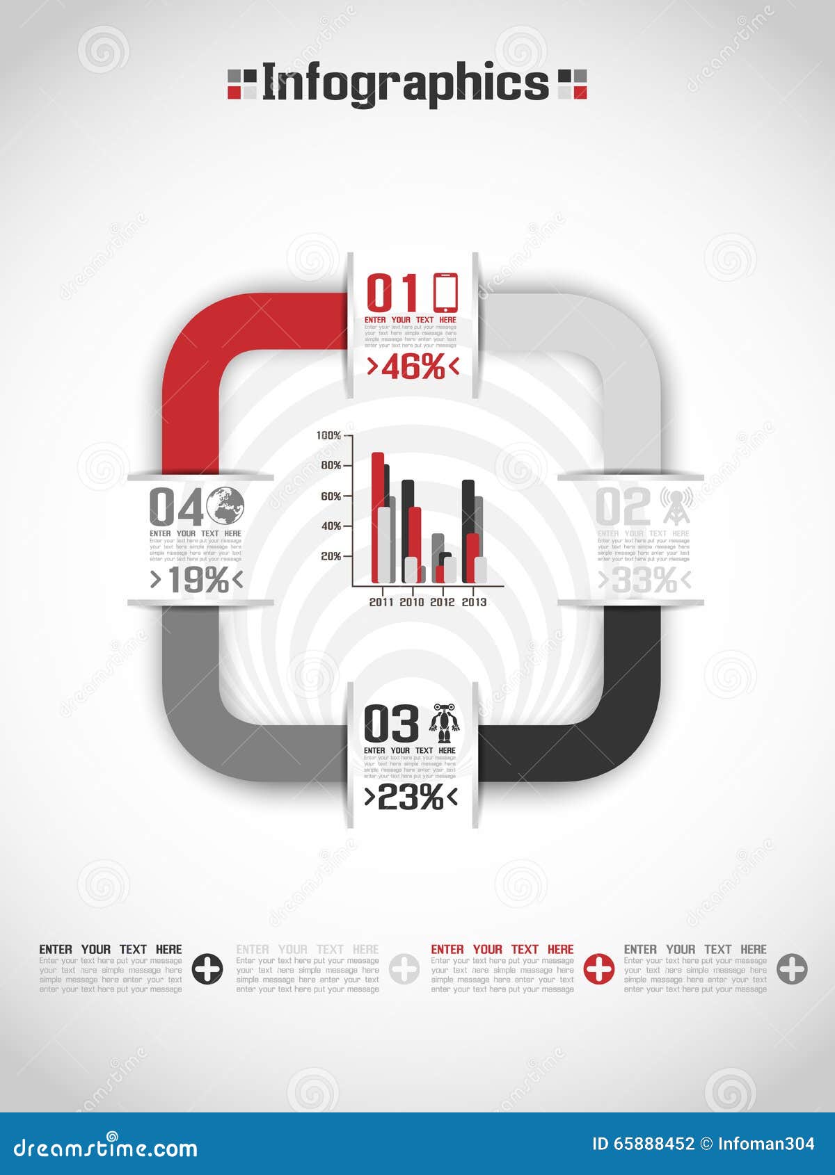 Infographic Demographic Elements Chart and Graphic Stock Vector ...