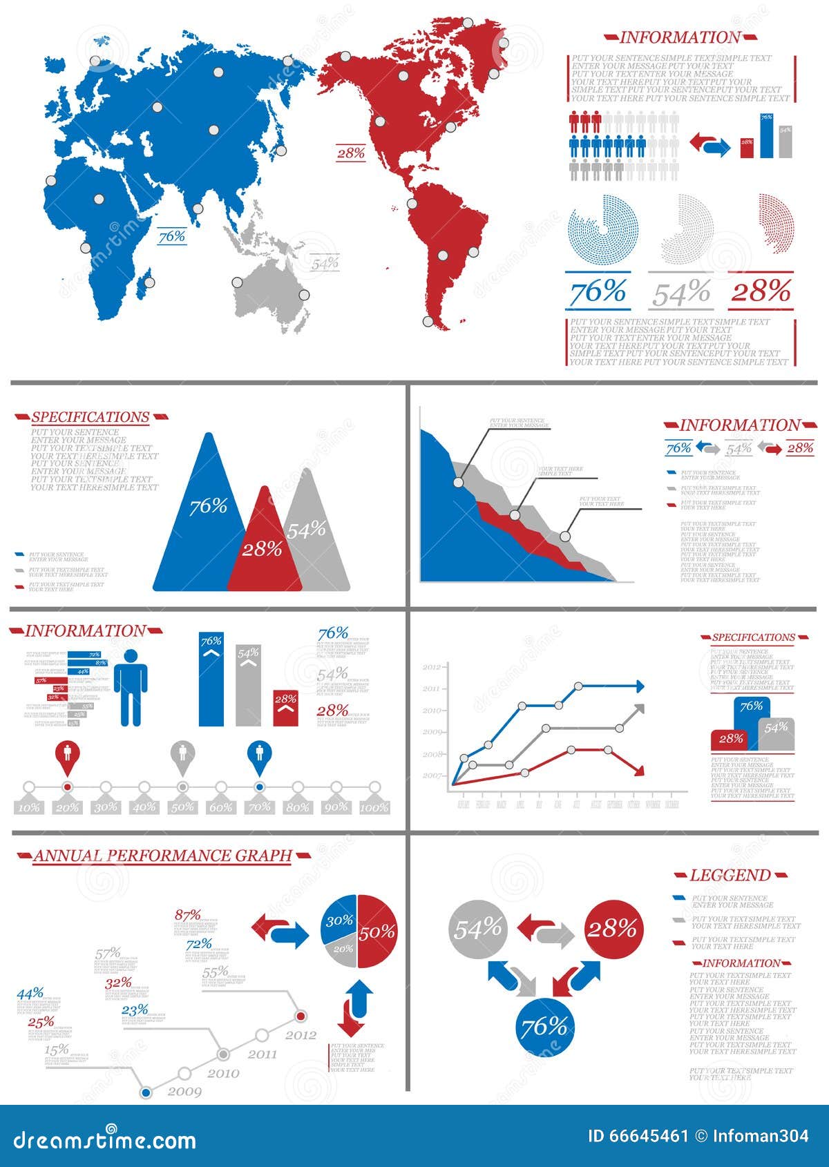 Infographic Demographic Elements Chart and Graphic Stock Vector ...