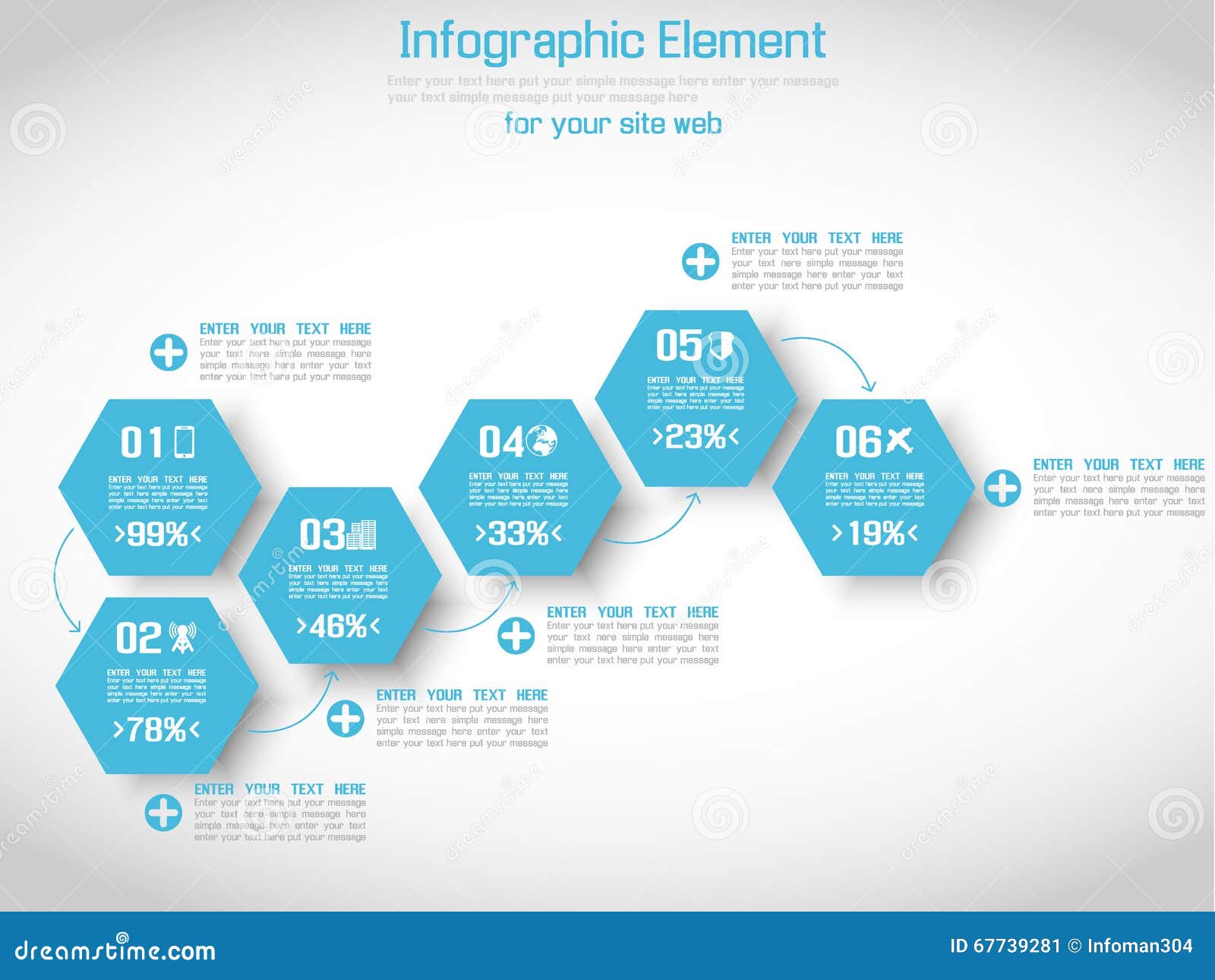 Infographic Demographic Elements Chart and Graphic Stock Vector ...