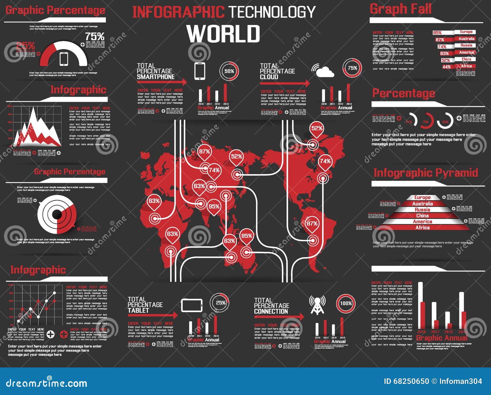 Infographic Demographic Elements Chart and Graphic Stock Vector ...
