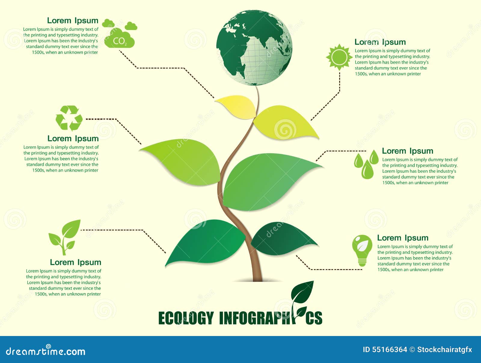 Infographic Design with Abstract Tree Stock Vector - Illustration of ...