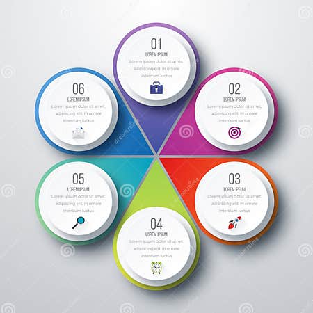 Infographic Design with Colored Stock Vector - Illustration of ...