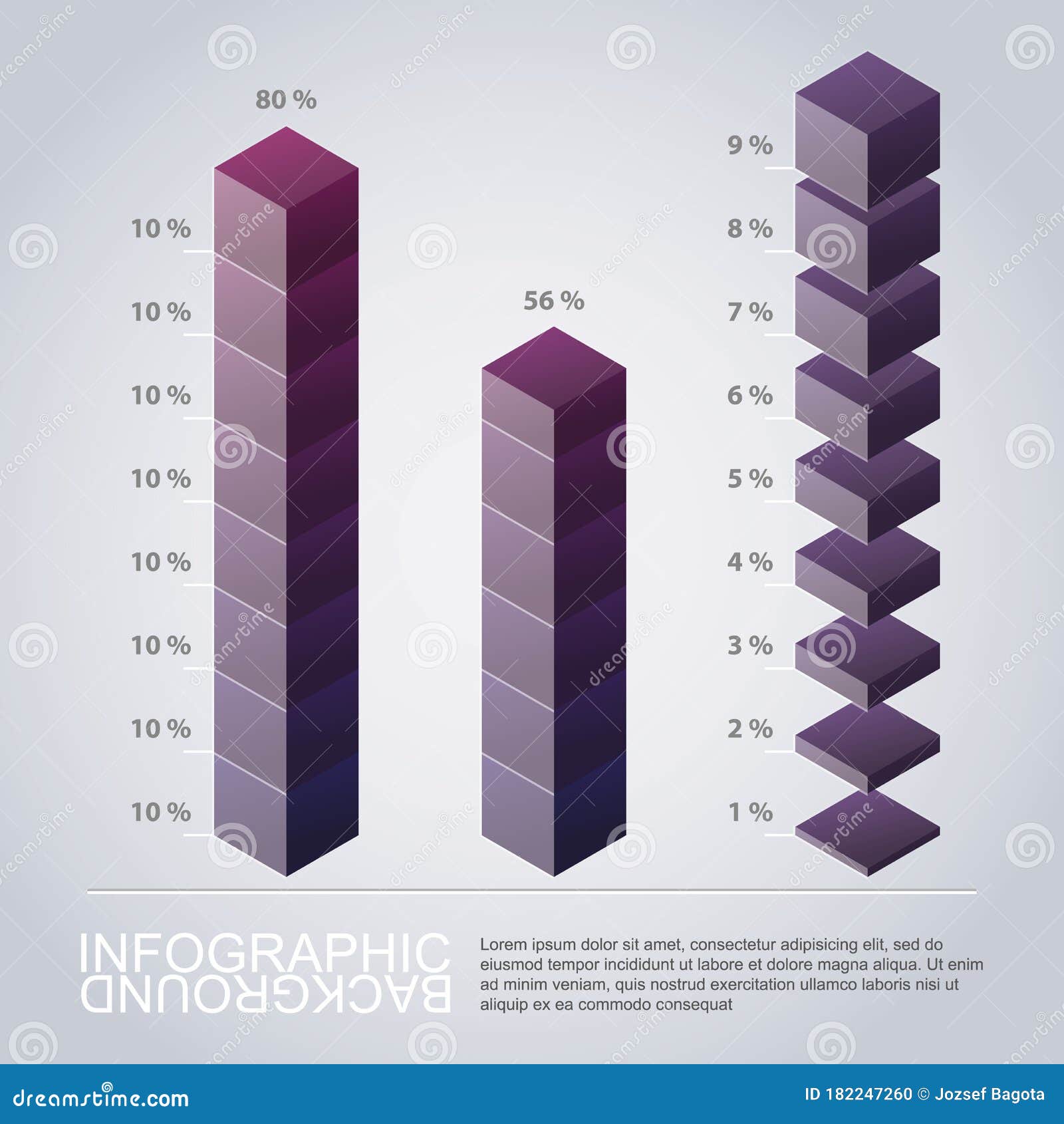 Infographic Design - Columns Stock Vector - Illustration of internet ...