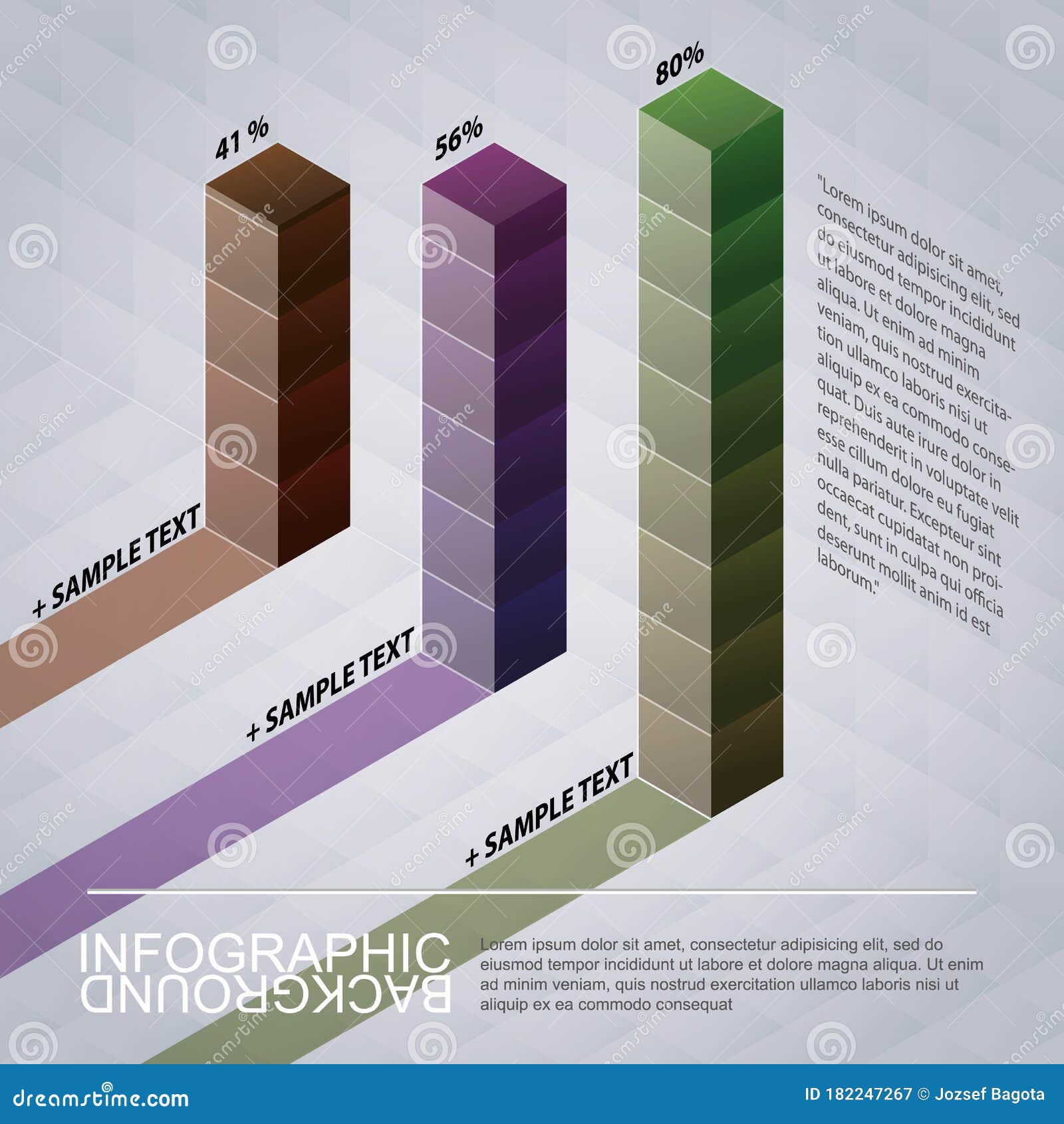 Infographic Design - Columns Stock Vector - Illustration of info ...
