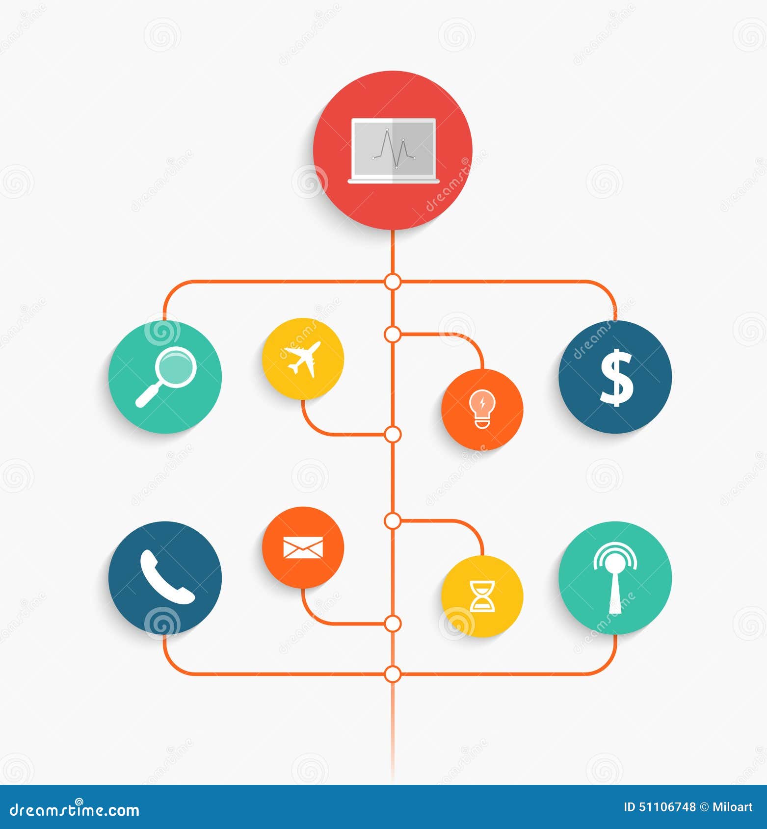 Infographic Design with Creative Icons. Stock Vector - Illustration of ...
