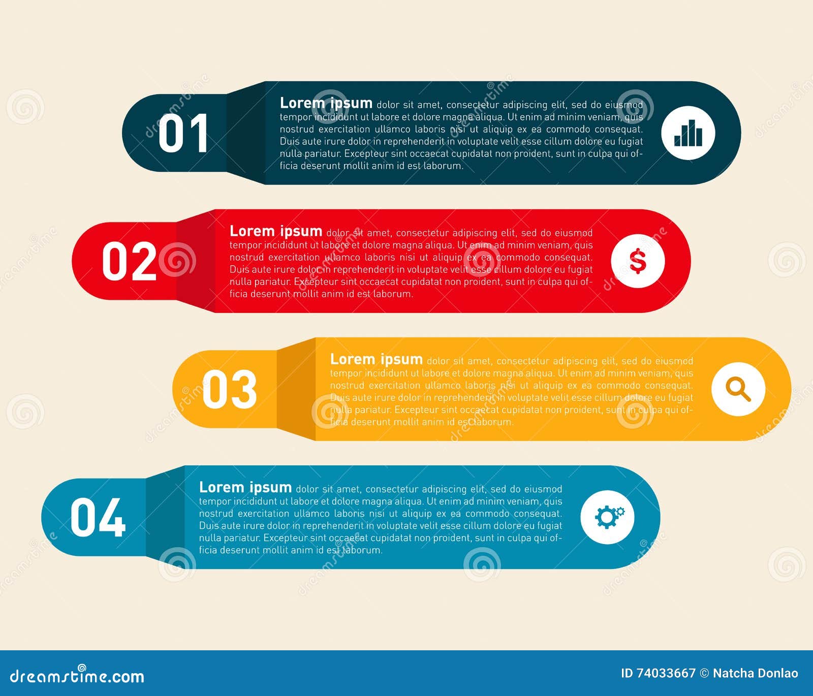 Infographic Design Element Modern Information Template Stock ...