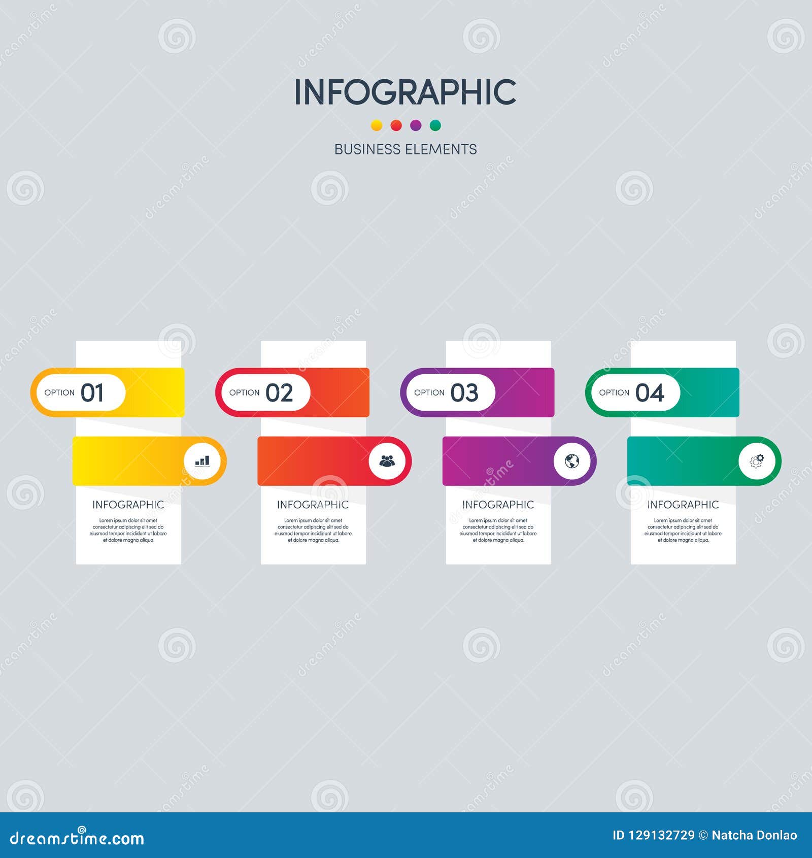 Infographic Design Element Template for Business Presentation Stock ...