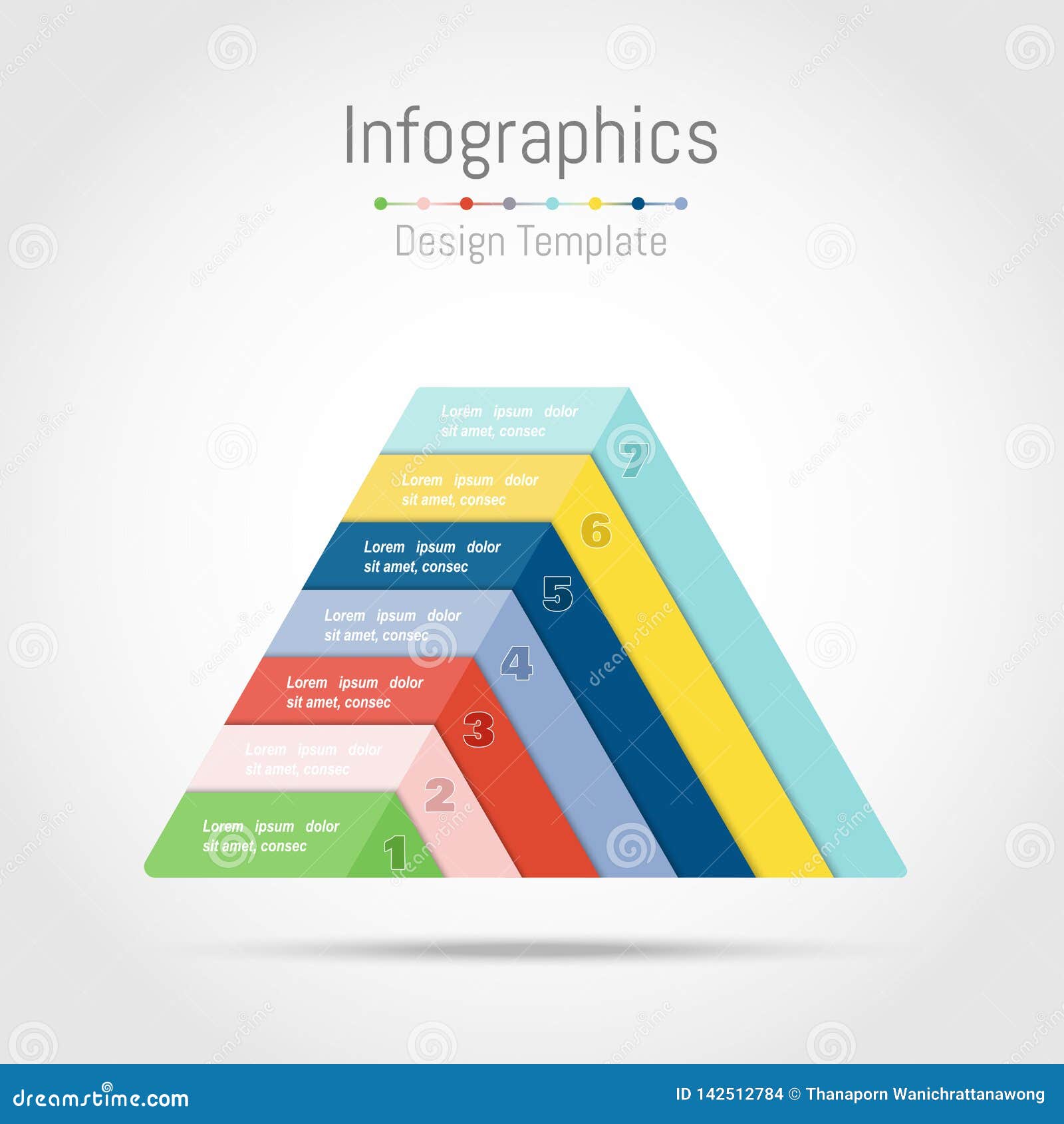 Infographic Design Elements with Triangle Shape for Your Business Data ...