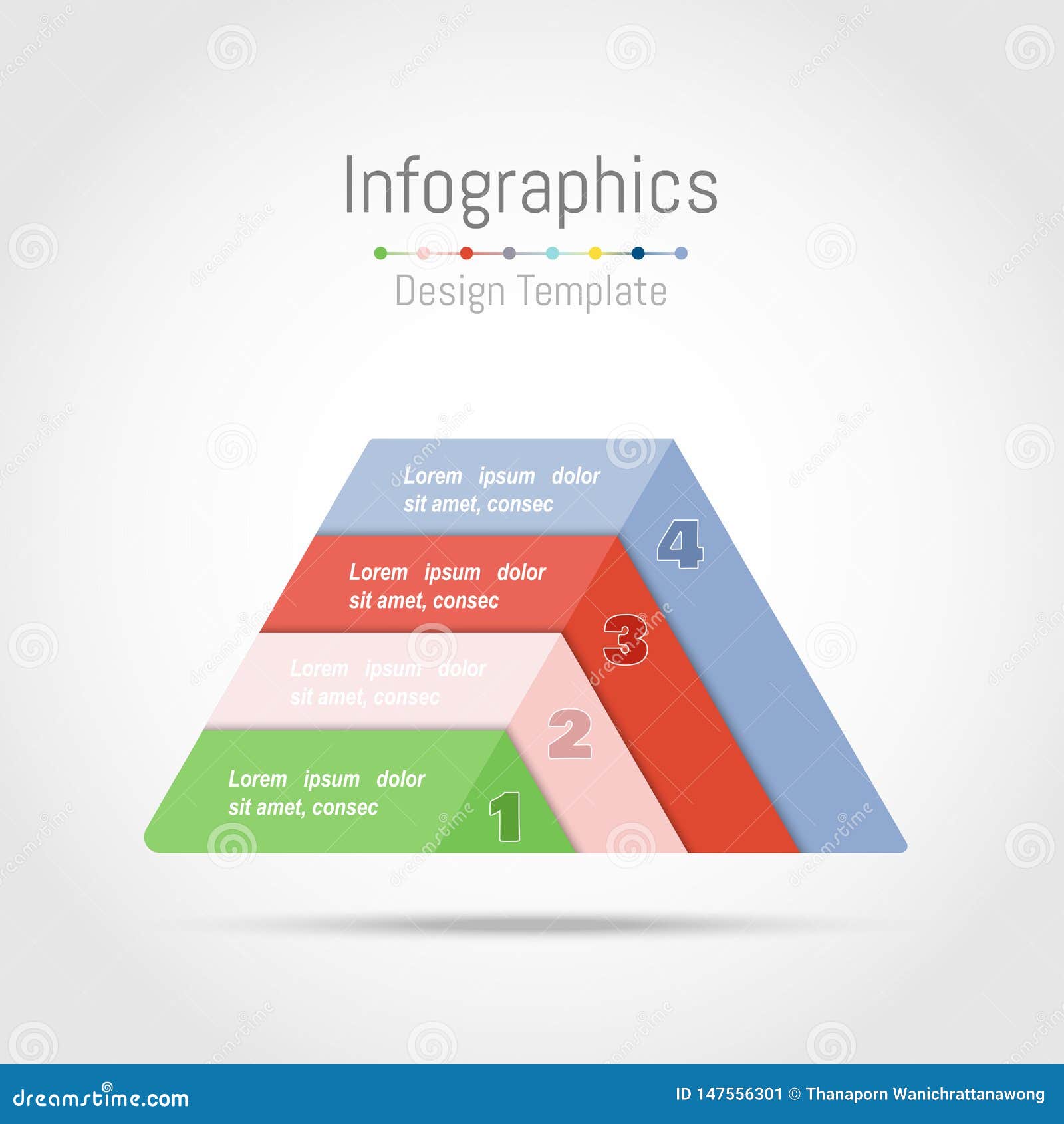 Infographic Design Elements with Triangle Shape for Your Business Data ...