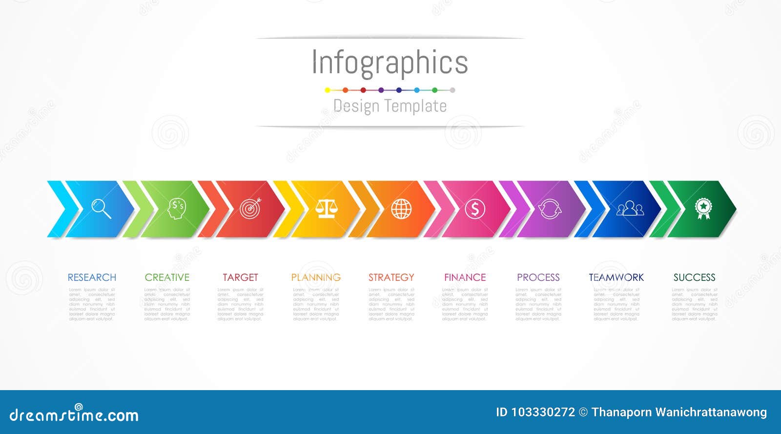Infographic Design Elements for Your Business Data with 9 Options ...