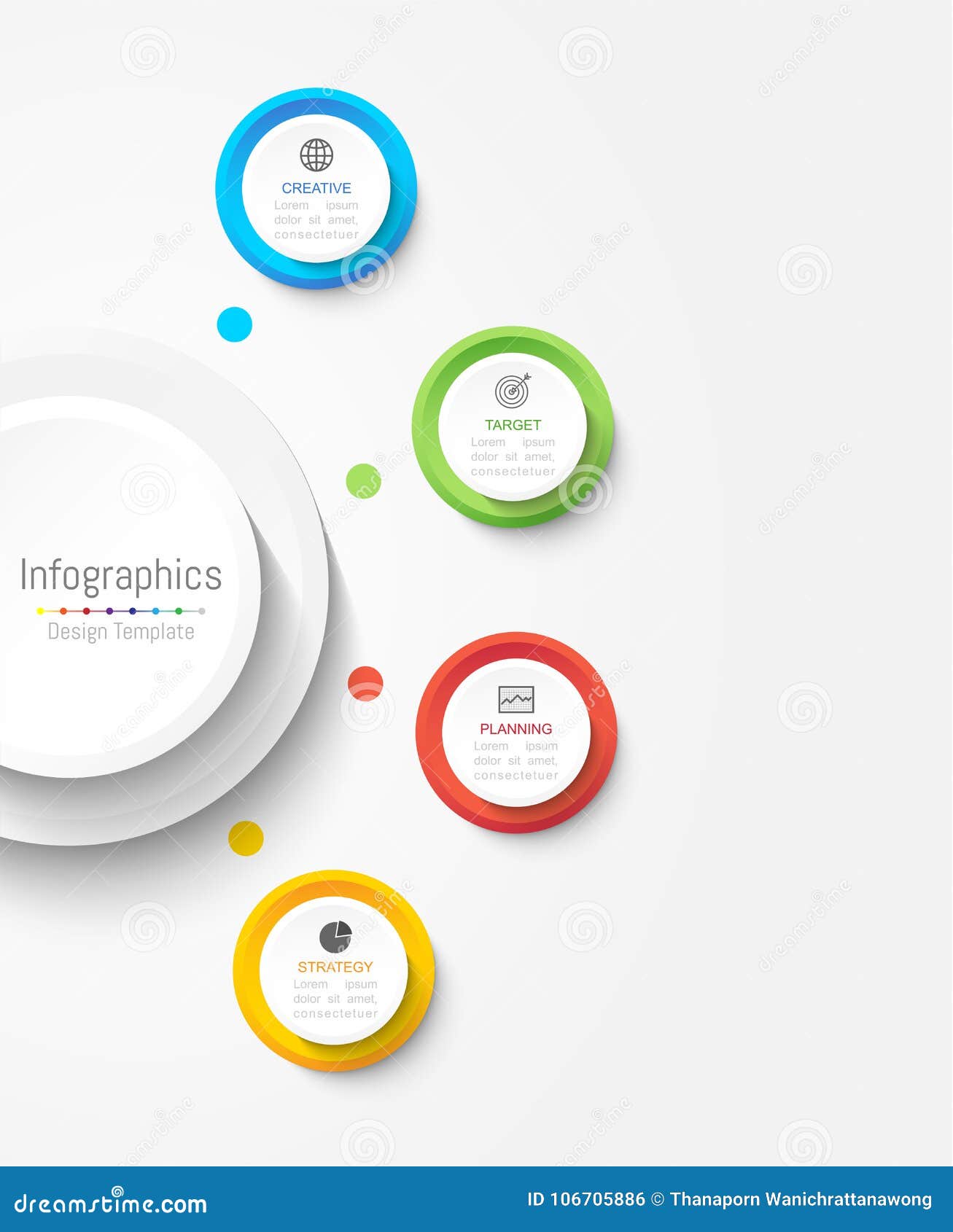 Circle Timelines Infographic Design Vector And Marketing Can Be Used ...