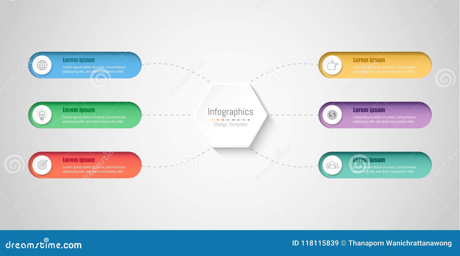 Infographic Design Elements for Your Business Data with 6 Options ...