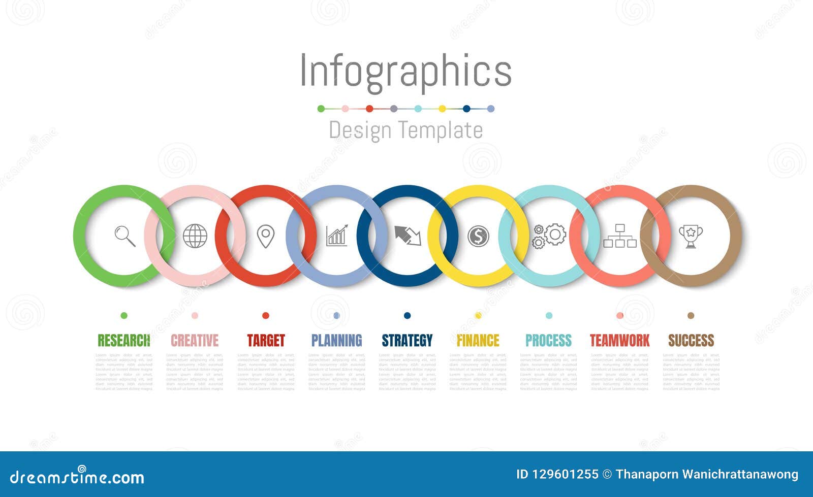 Infographic Design Elements for Your Business Data with 9 Options ...
