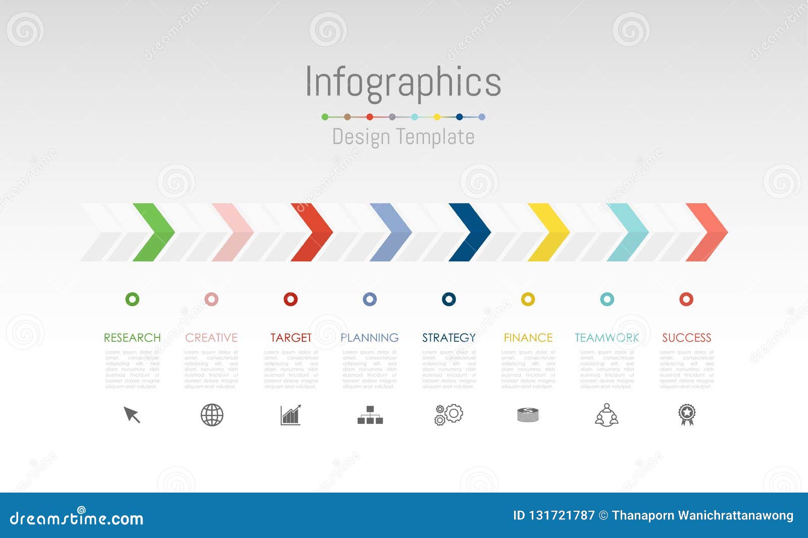 Infographic Design Elements Your Business 8 Options 8 Steps Timeline ...