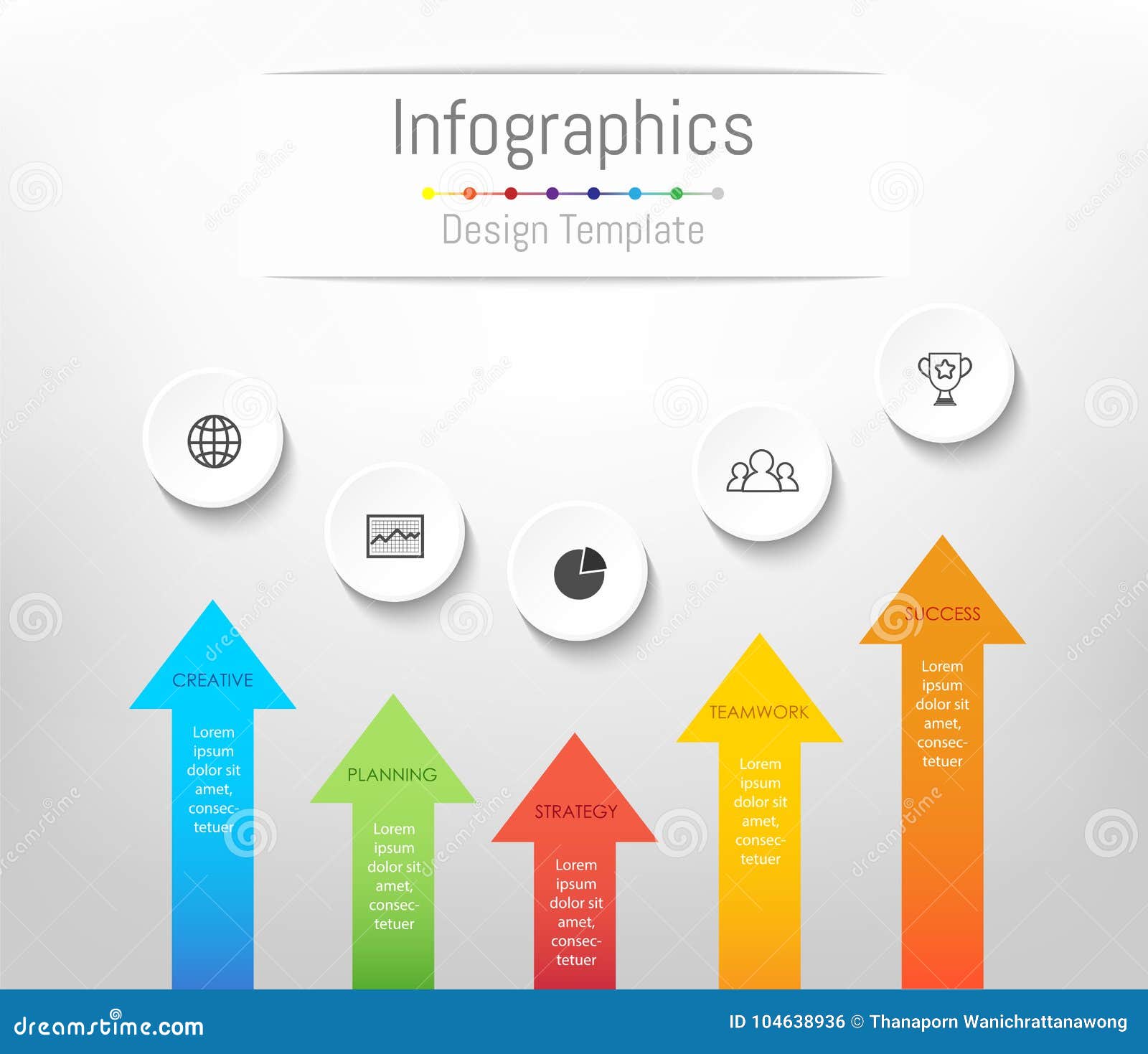 Infographic Design Elements for Your Business Data with 5 Options ...