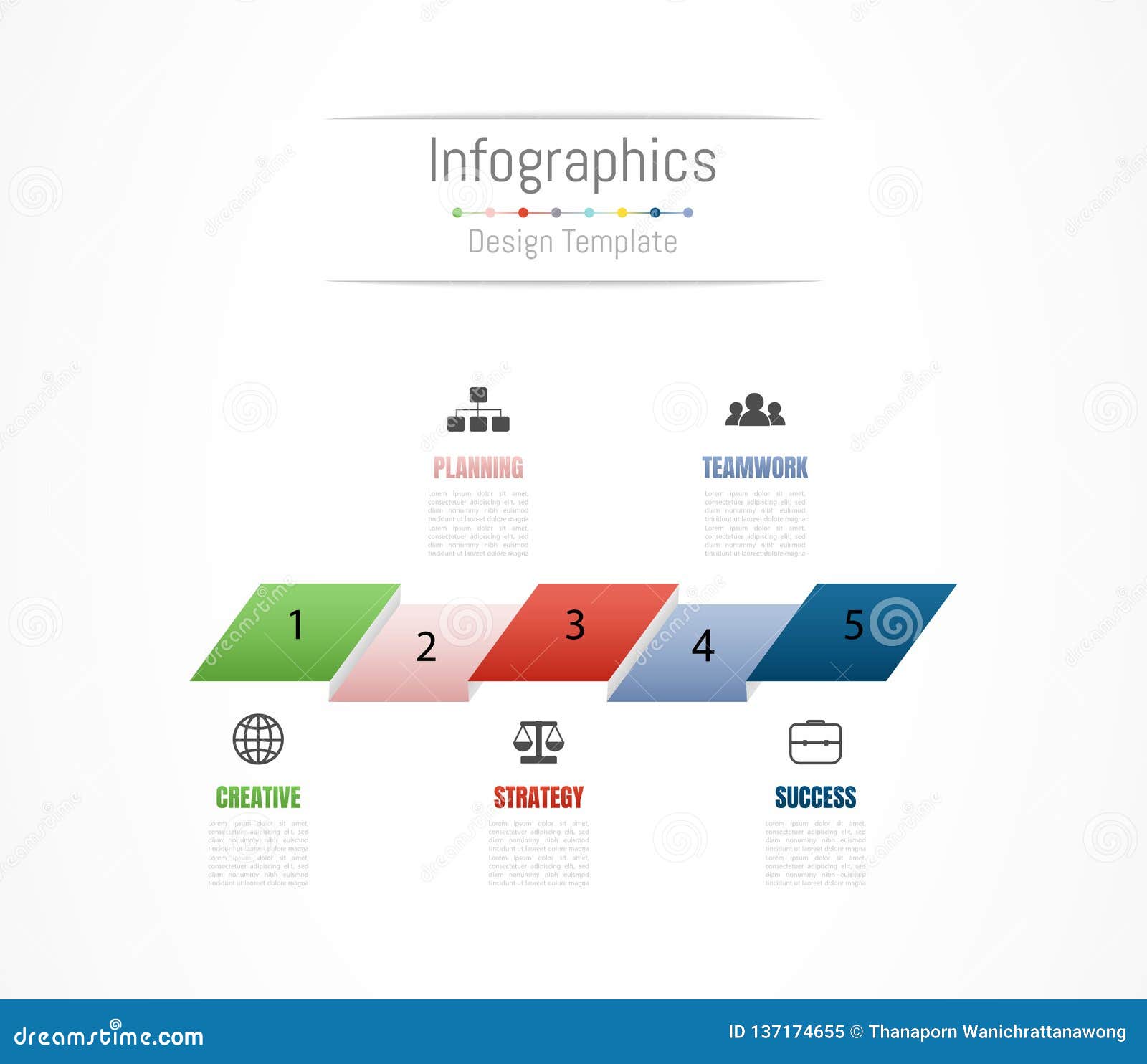 Infographic Design Elements for Your Business Data with 5 Options ...