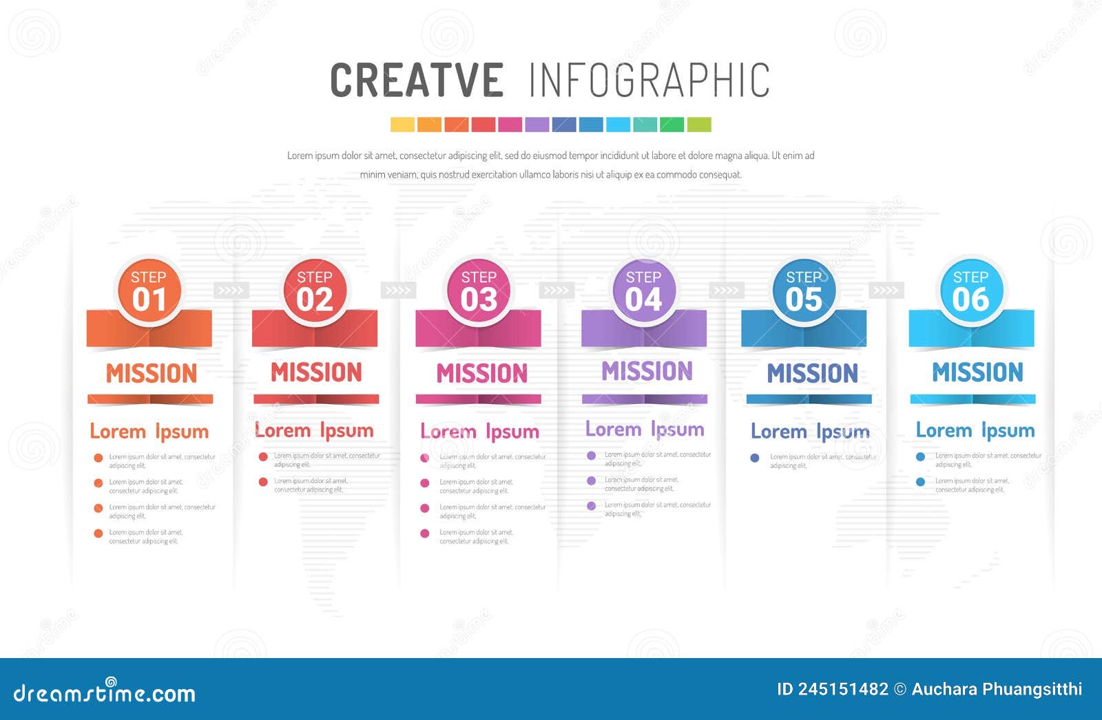 Infographic Design Elements for Your Business with 6 Options Stock ...