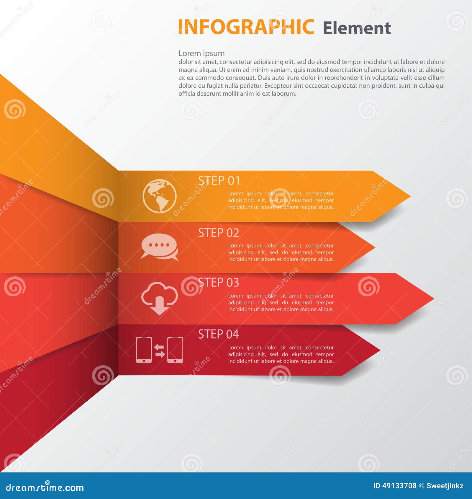 Infographic Design on the Grey Background. Eps 10 Vector File. Stock ...