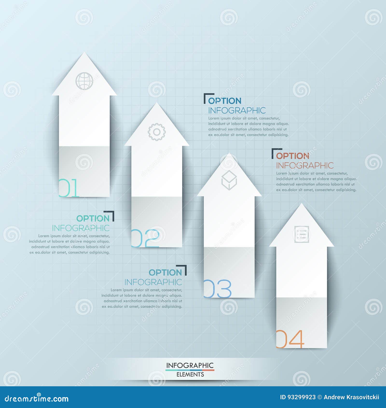 Numbered Progress Circles. Time Interval Icons. Blue And Gray Countdown ...