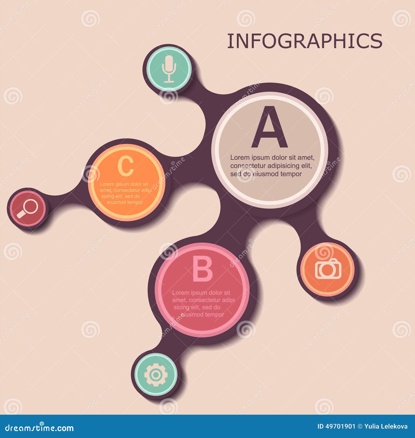 Infographic design stock vector. Illustration of metabolic - 49701901