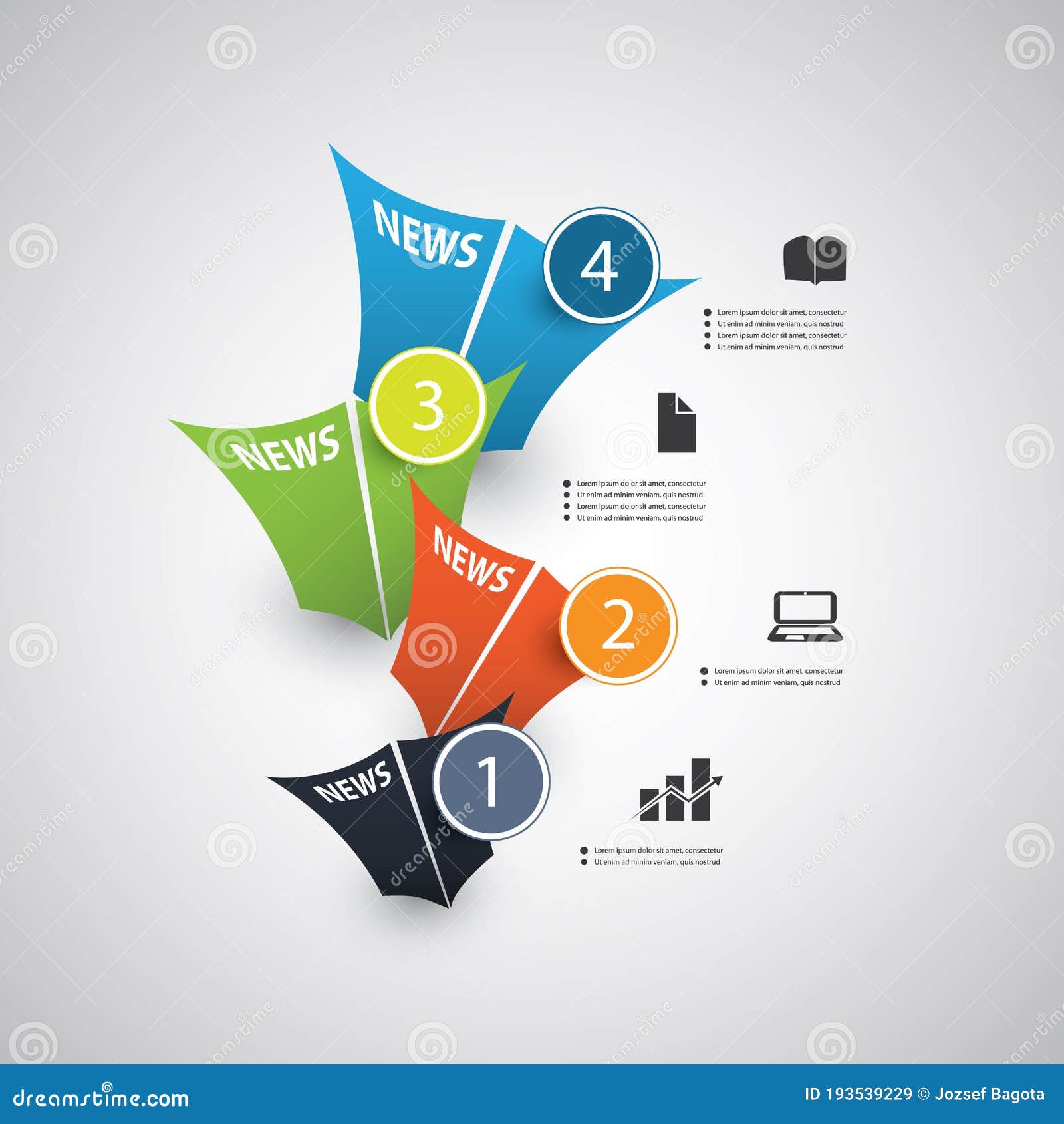 Infographic Design - Newspaper, News Concept Stock Vector ...