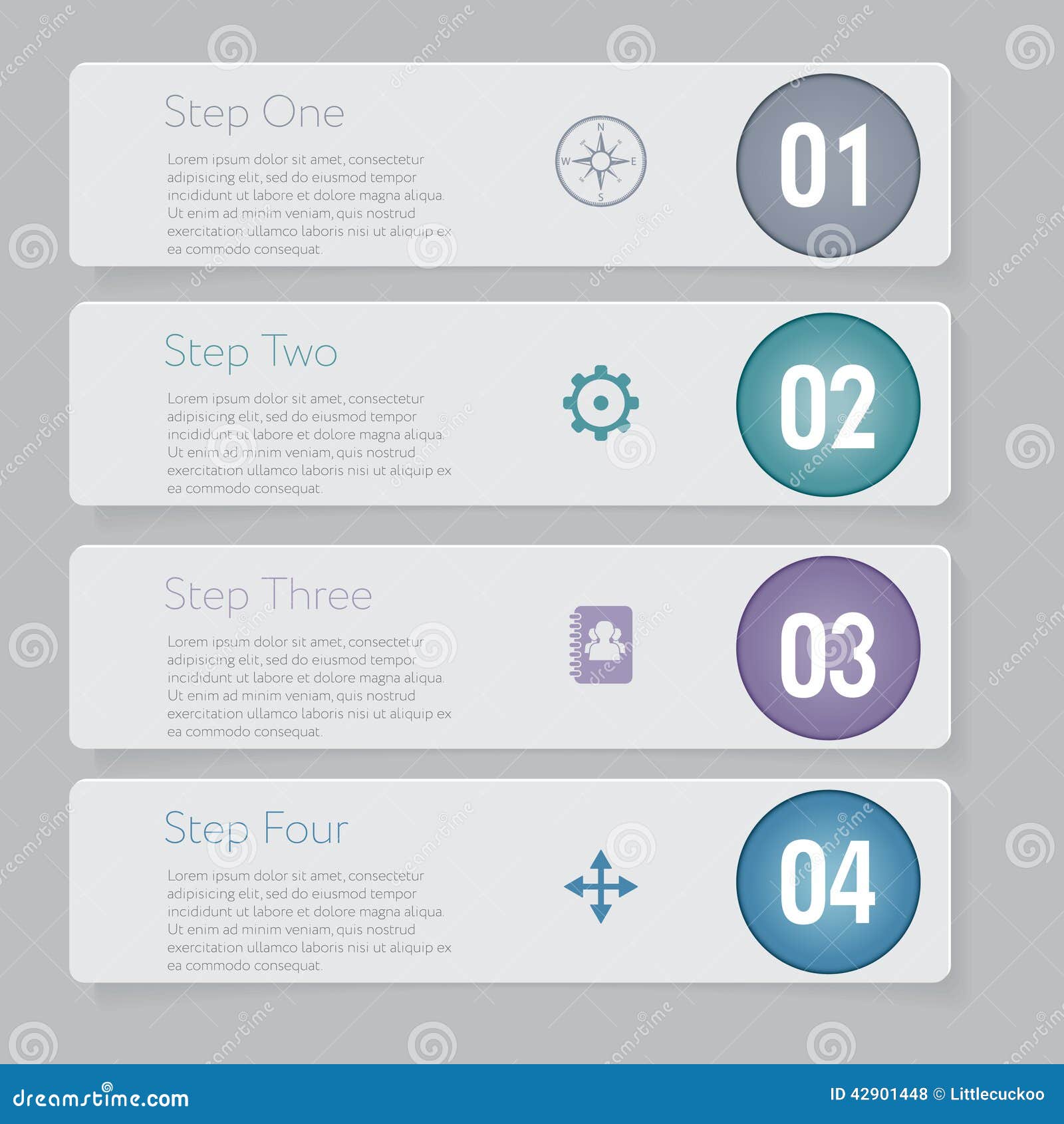 Infographic. Design Number Banners Template Graphic or Website Layout ...
