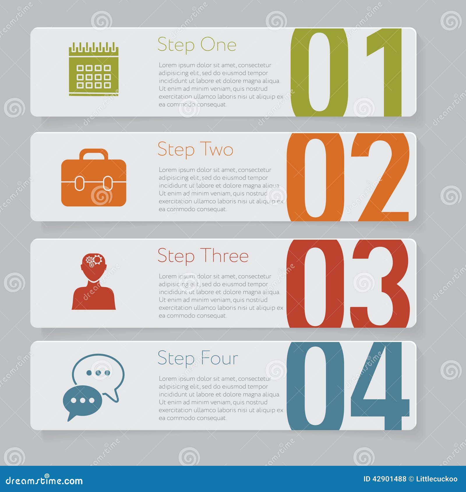 Infographic. Design Number Banners Template Graphic or Website Layout ...
