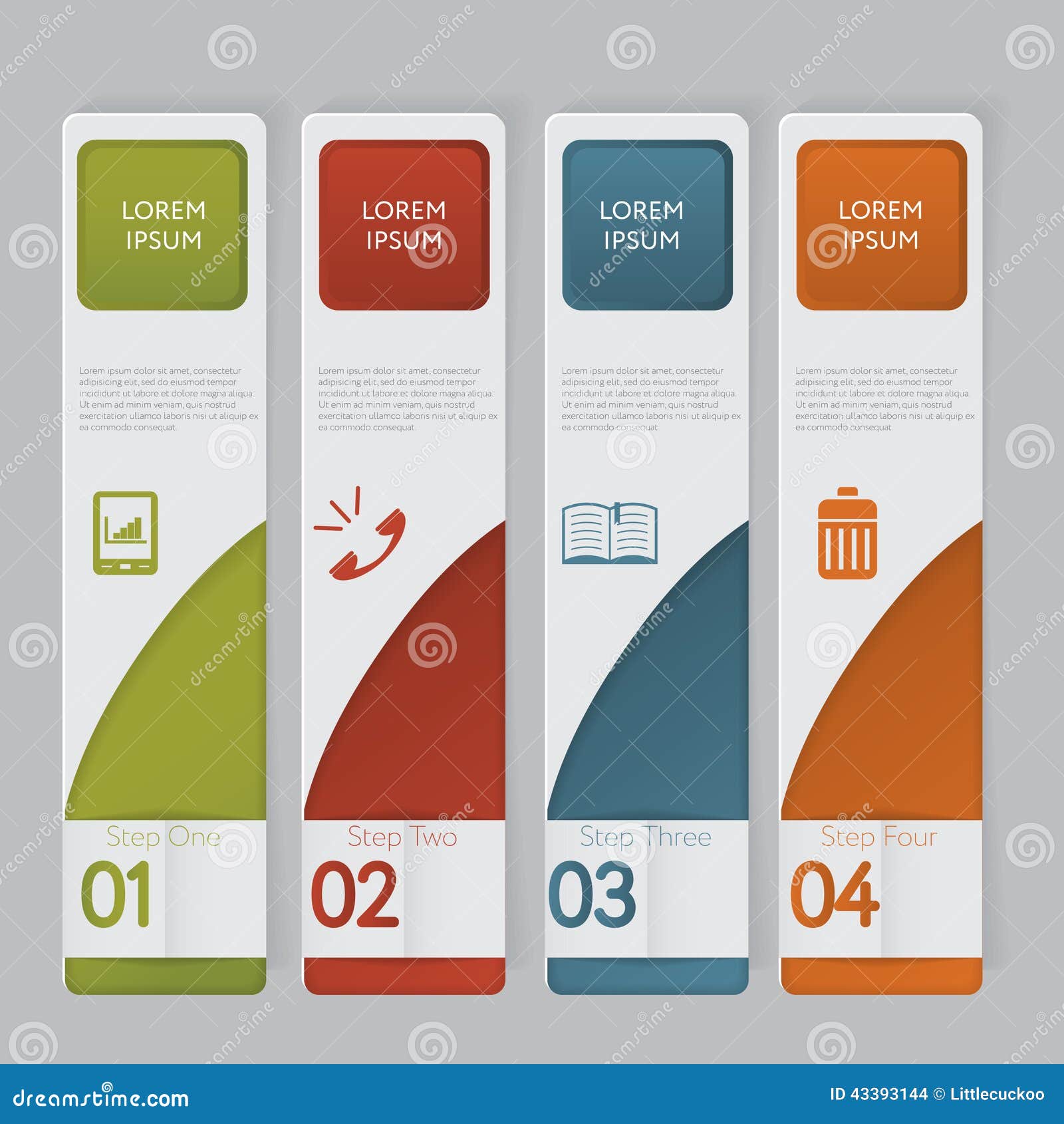 Infographic. Design Number Banners Template Graphic or Website Layout ...