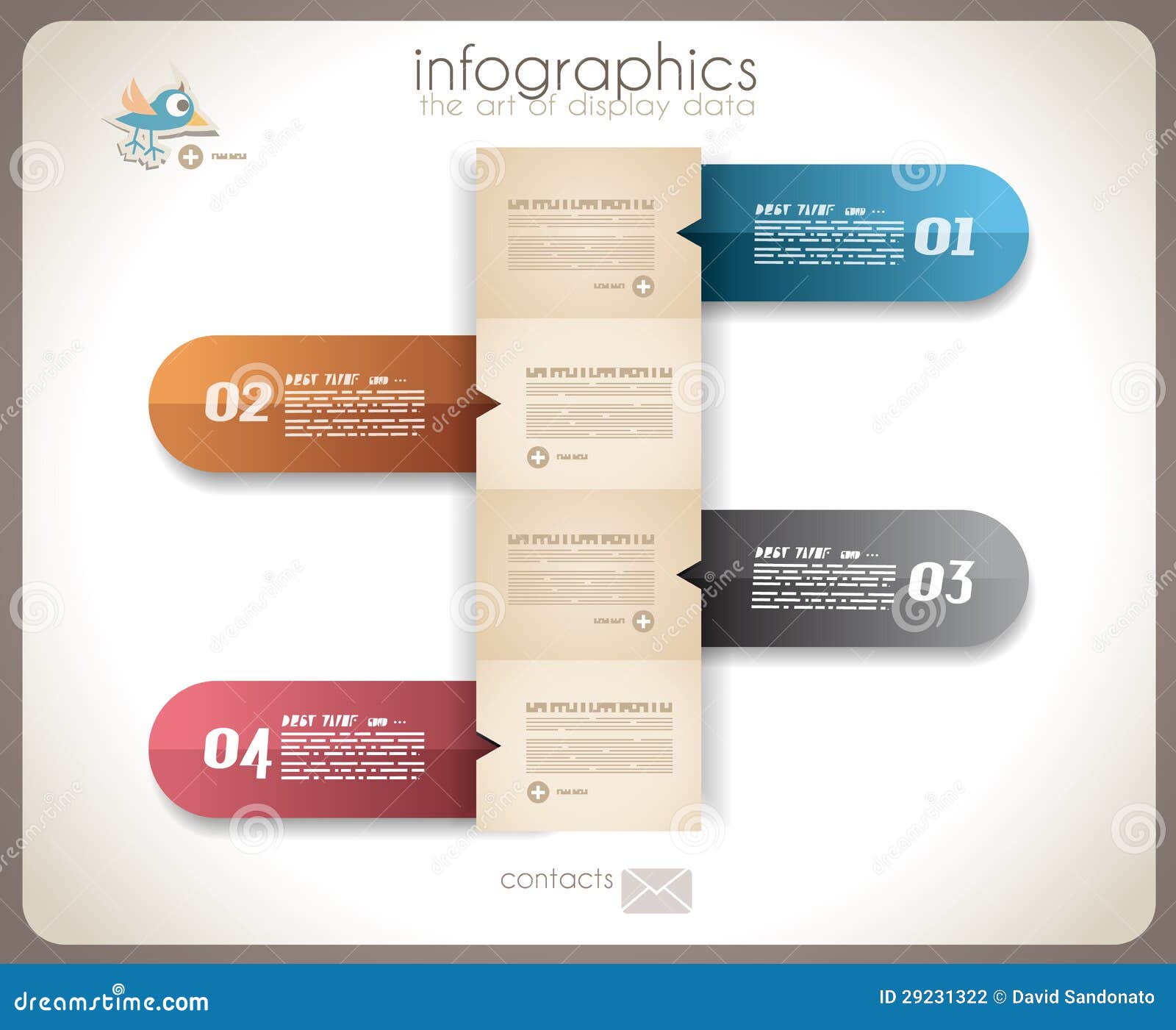 Infographic Design - Original Paper Tags Stock Illustration ...
