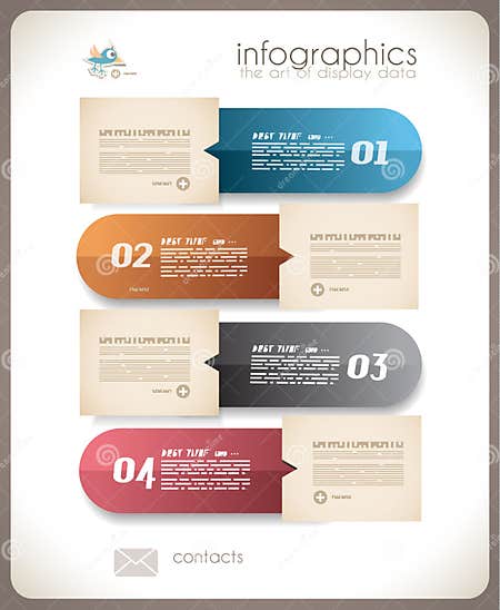 Infographic Design - Original Paper Tags Stock Vector - Illustration of ...