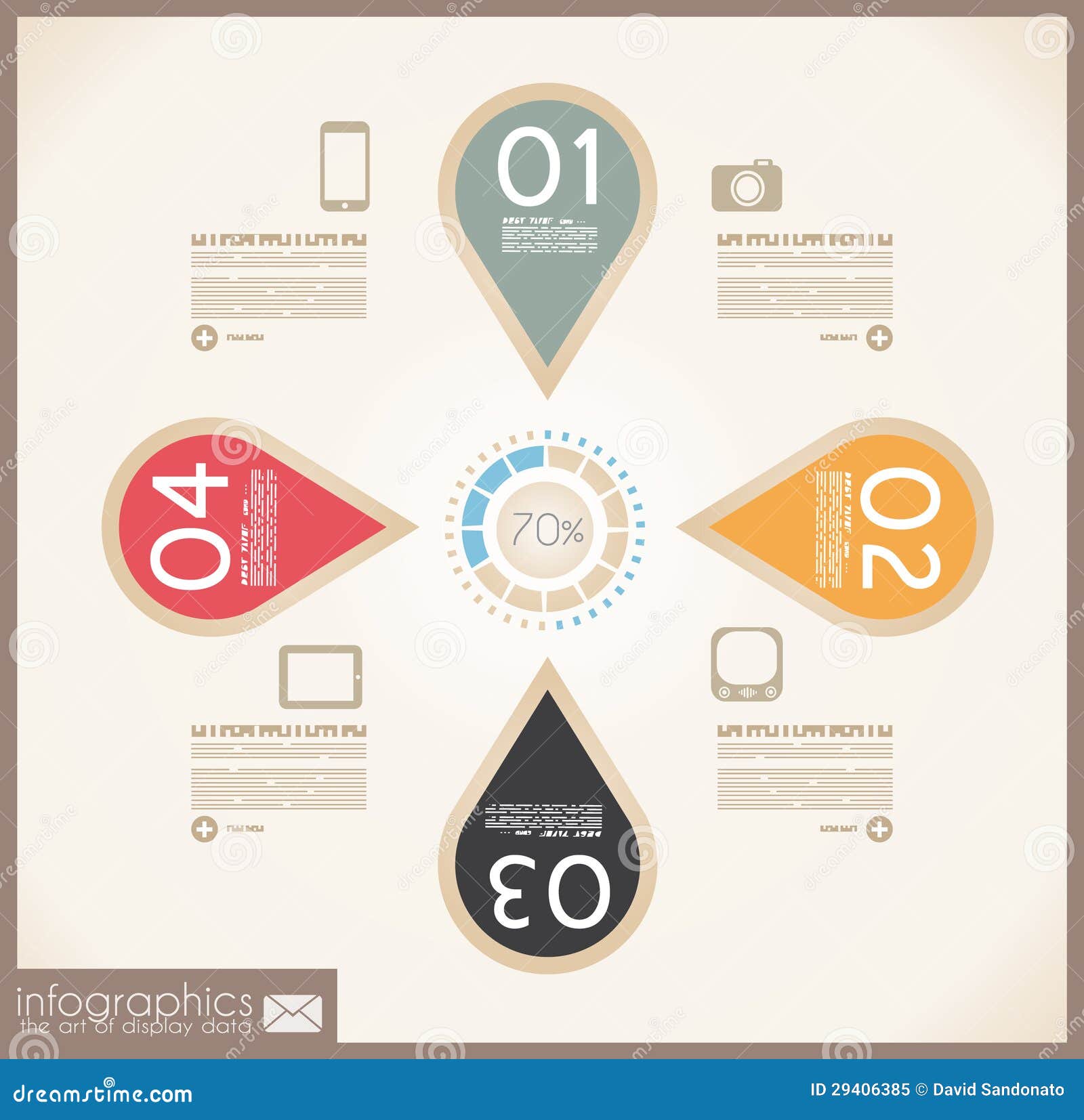 Infographic Design - Original Paper Tags Stock Illustration ...