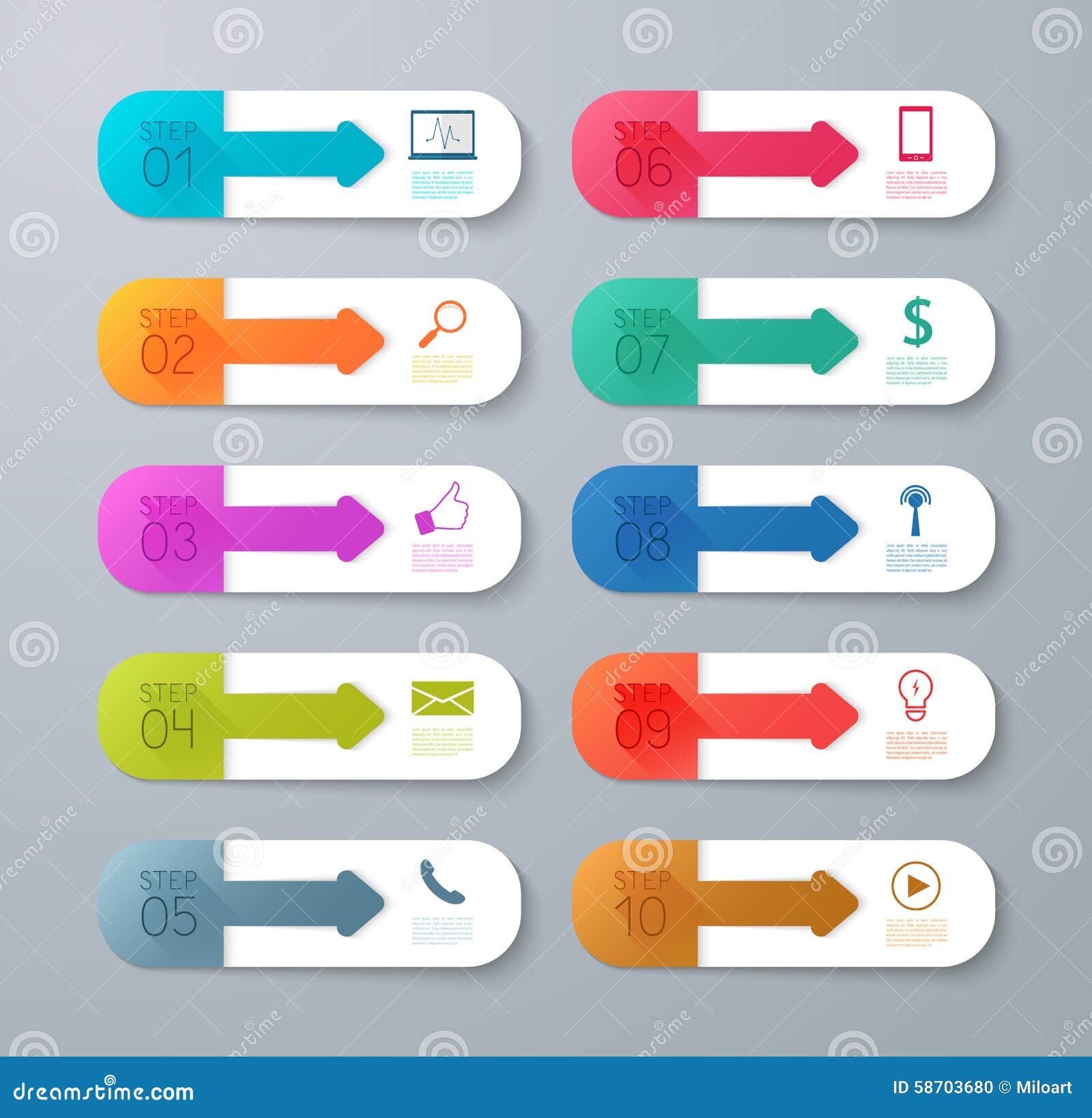 Infographic Design with Paper Creative Lines. Stock Vector ...