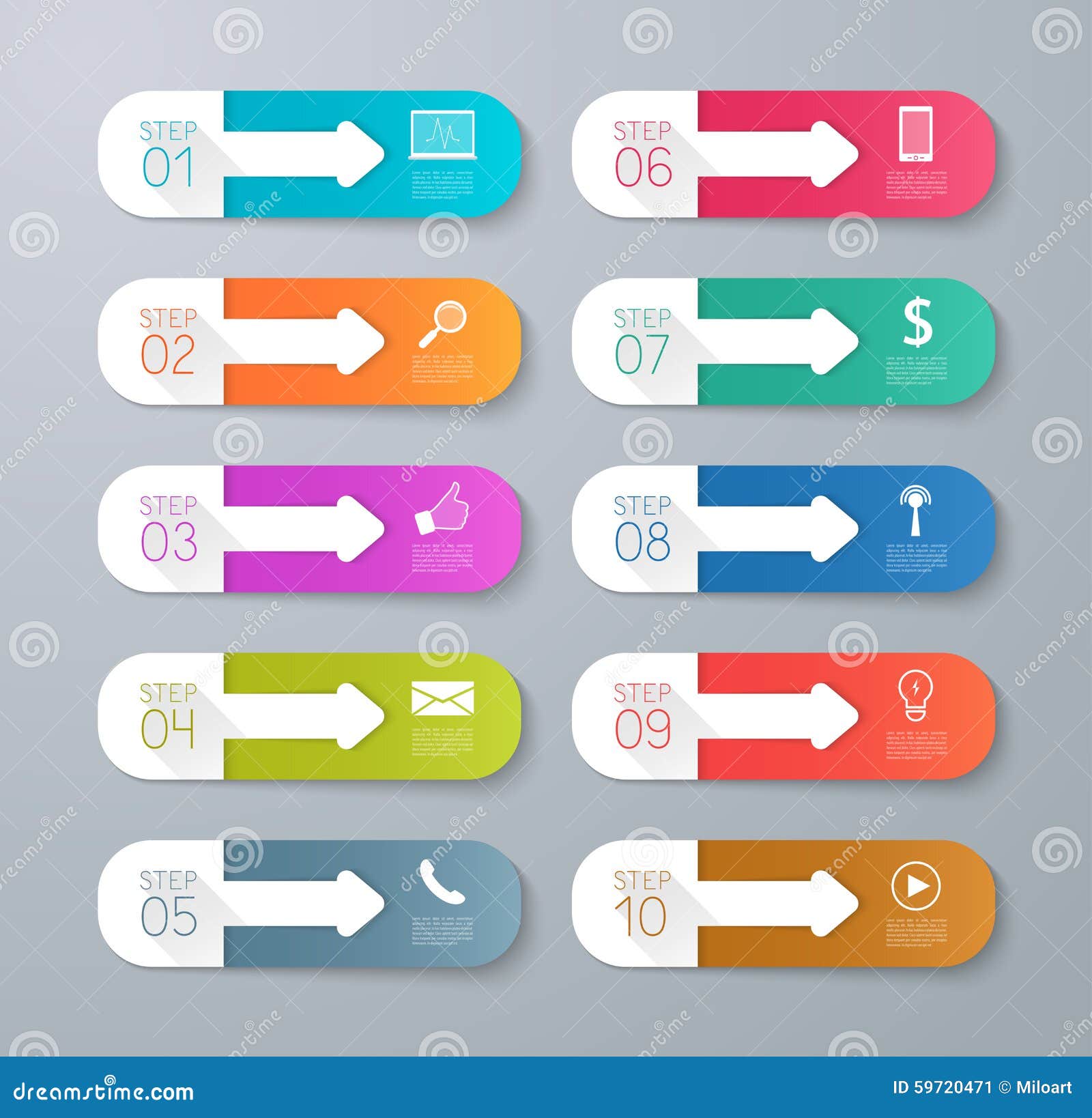 Infographic Design with Paper Creative Lines. Stock Vector ...