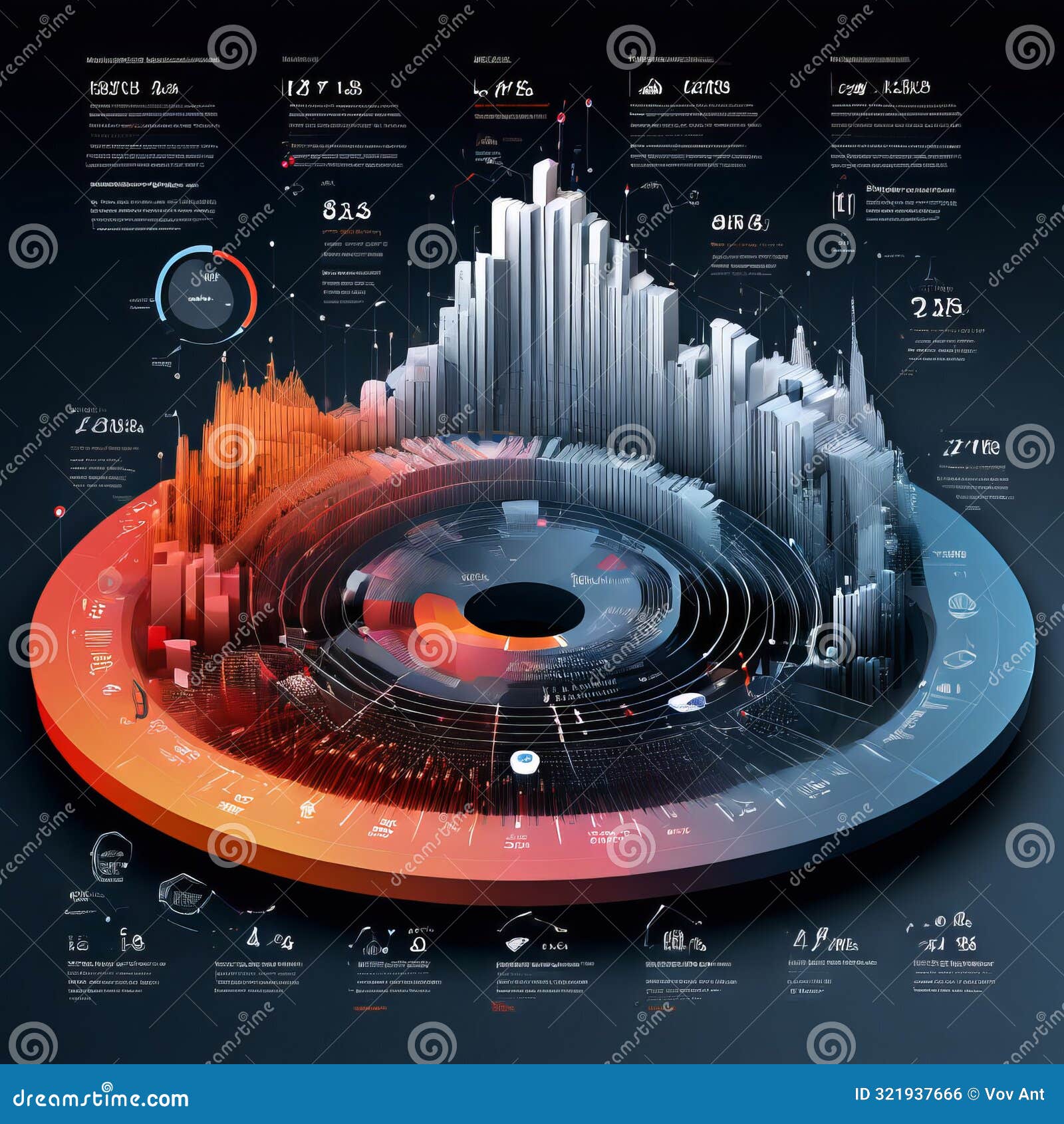 Infographic Design Design that Presents Information in a Visua Stock ...