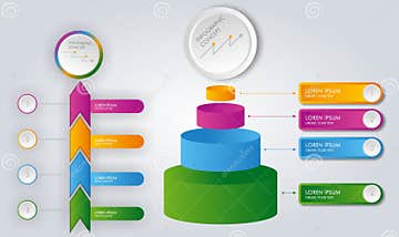 Infographic Design with 4 Process or Steps. Infographic for Diagram ...