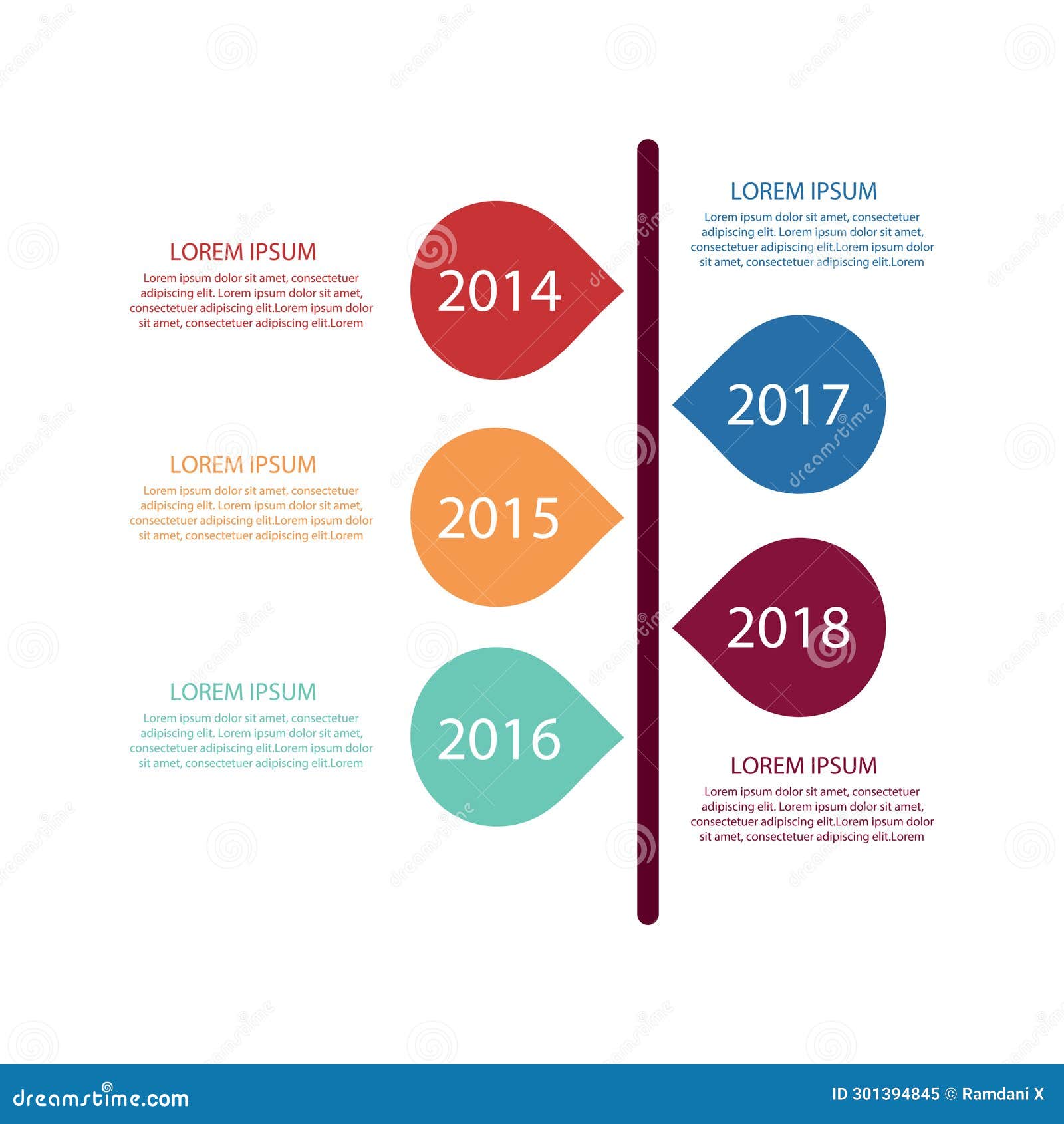 Timeline Business Concept Infographic Template, Can Be Used for ...