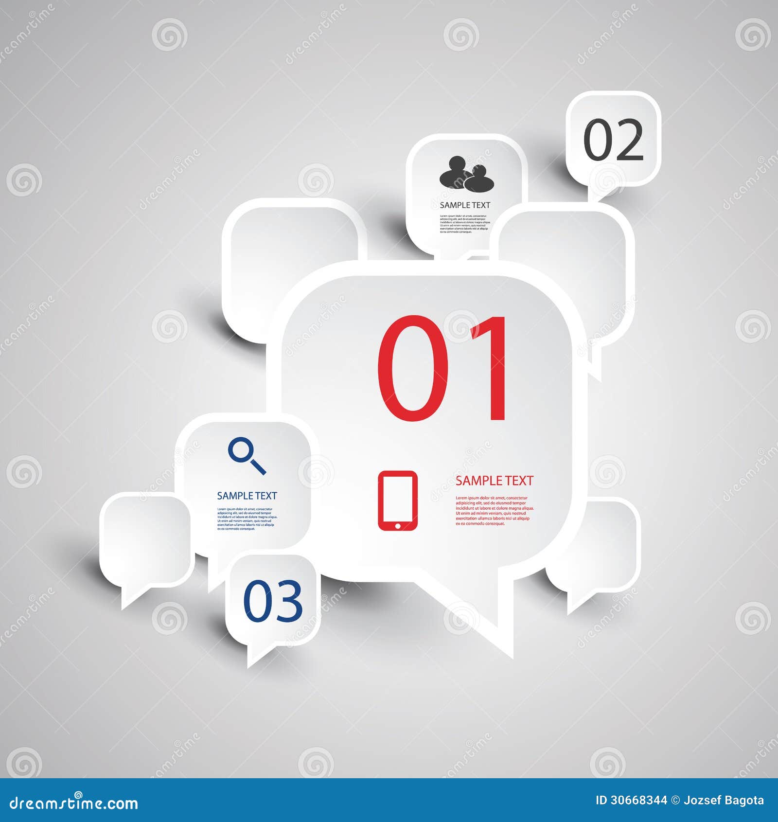 Infographic Design - Speech Bubbles Vector Illustration | CartoonDealer ...