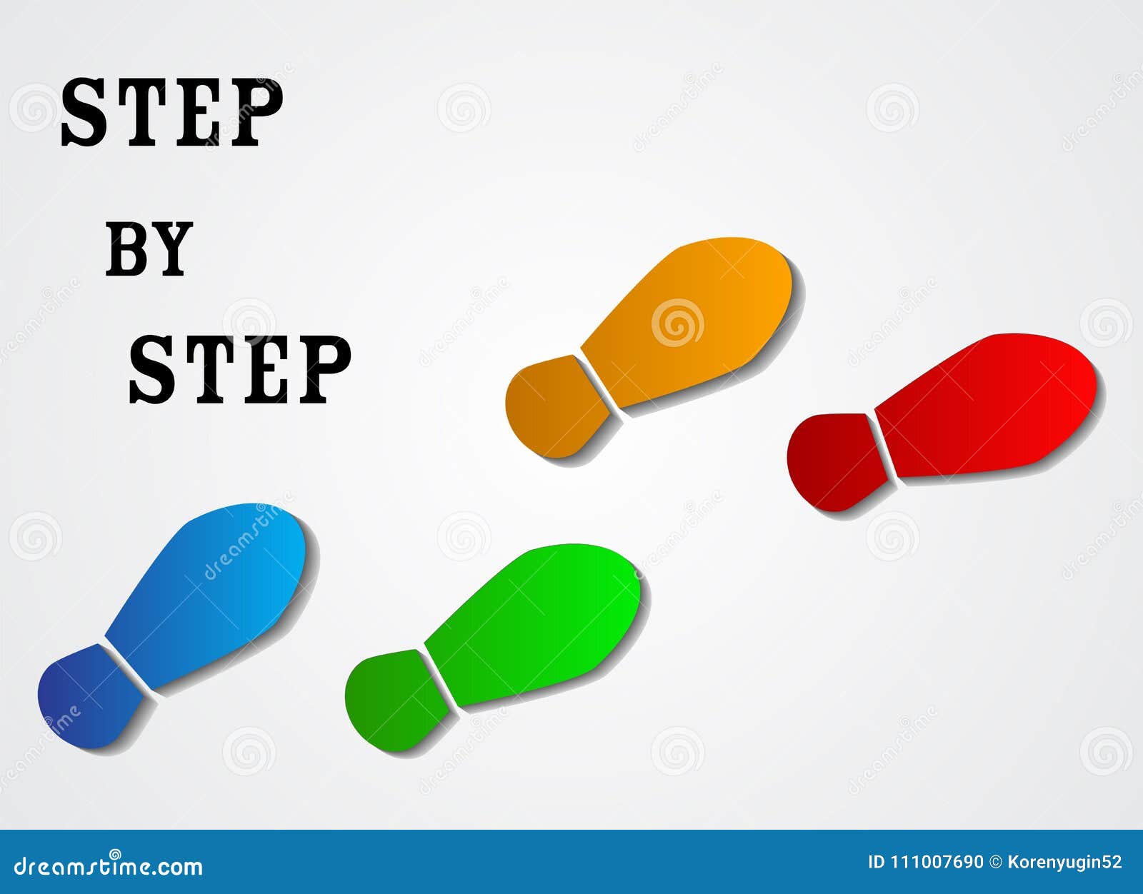 Infographic Design Step by Step Over Gray Background, Vector Ill Stock ...