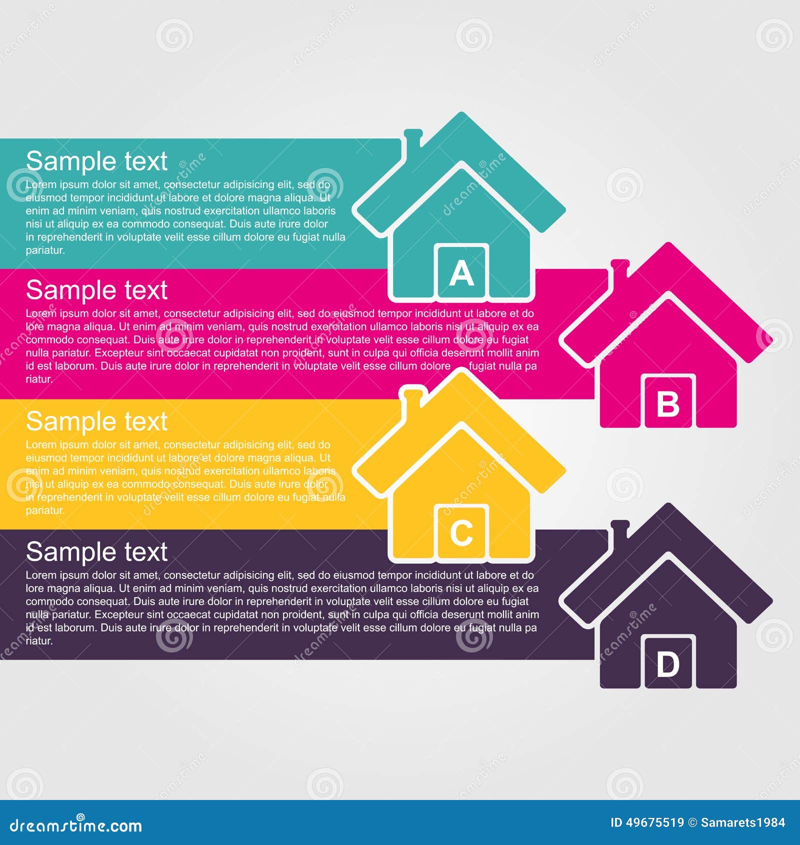 Colorful House Symbols Stock Photography | CartoonDealer.com #6600044