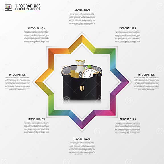 Infographic Design Template. Creative Business Case Stock Vector ...