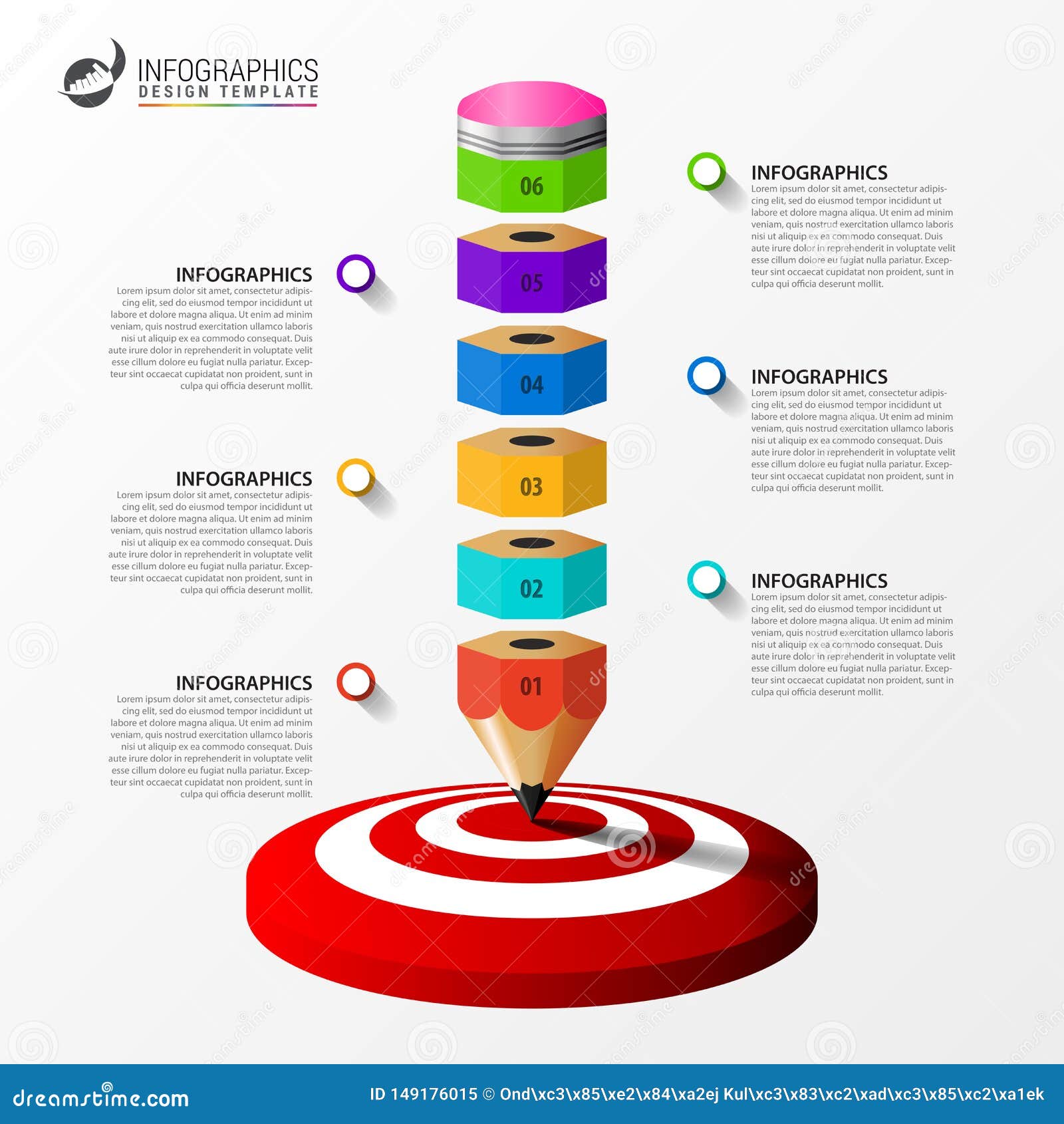 Infographic Design Template. Creative Concept with 6 Steps Stock Vector ... Infographic Design Template. Creative Concept with 6 Steps Stock Vector ...