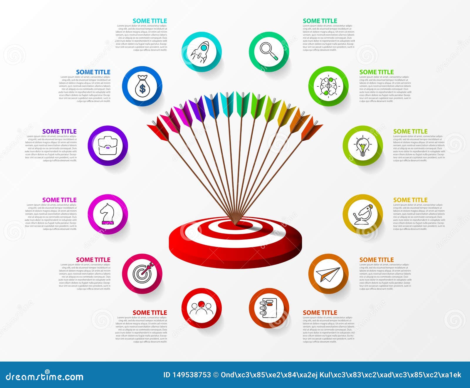 Infographic Design Template. Creative Concept with 12 Steps Stock ...