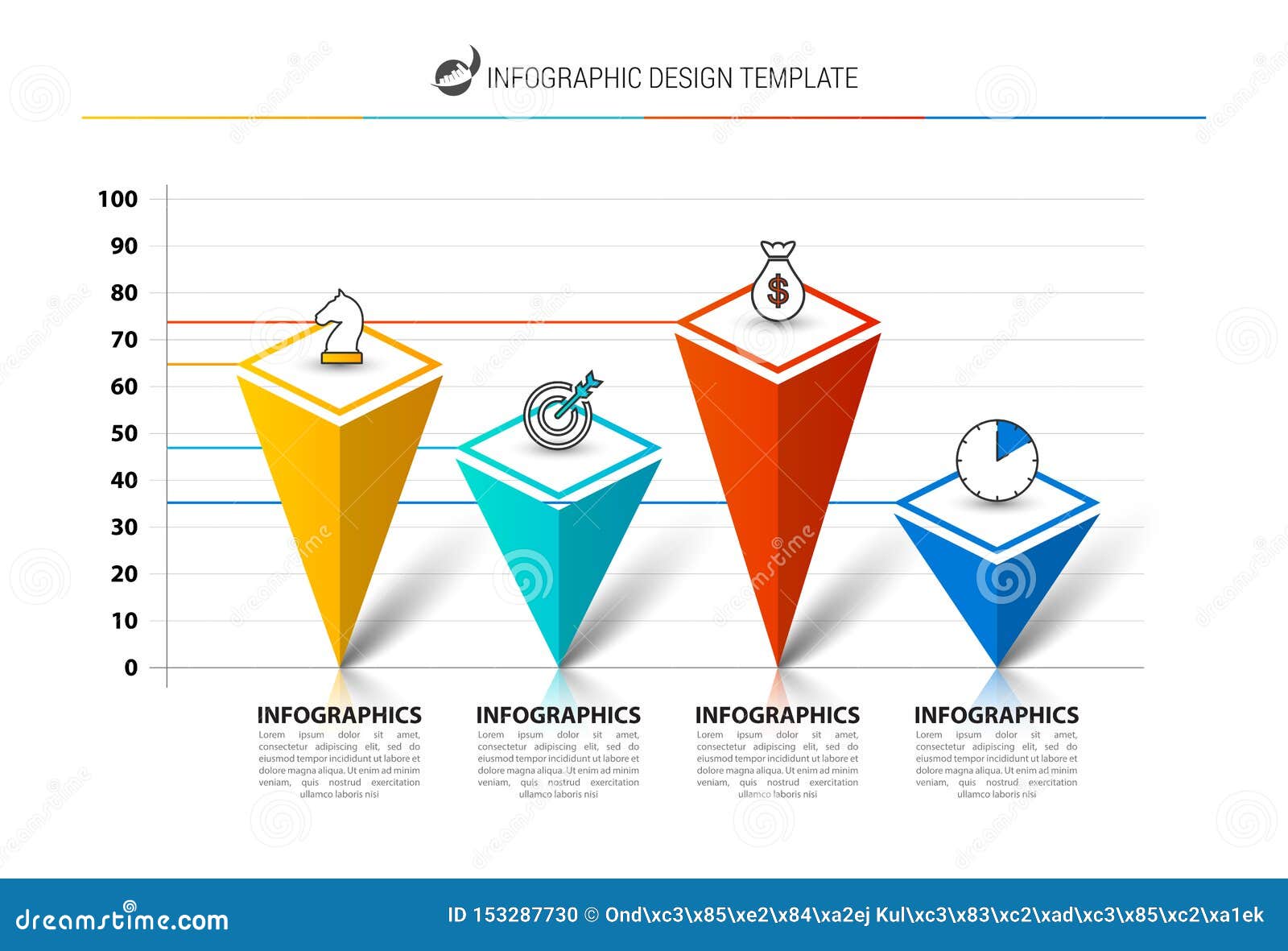 Creative Histogram Infographics Design Vector Illustration ...