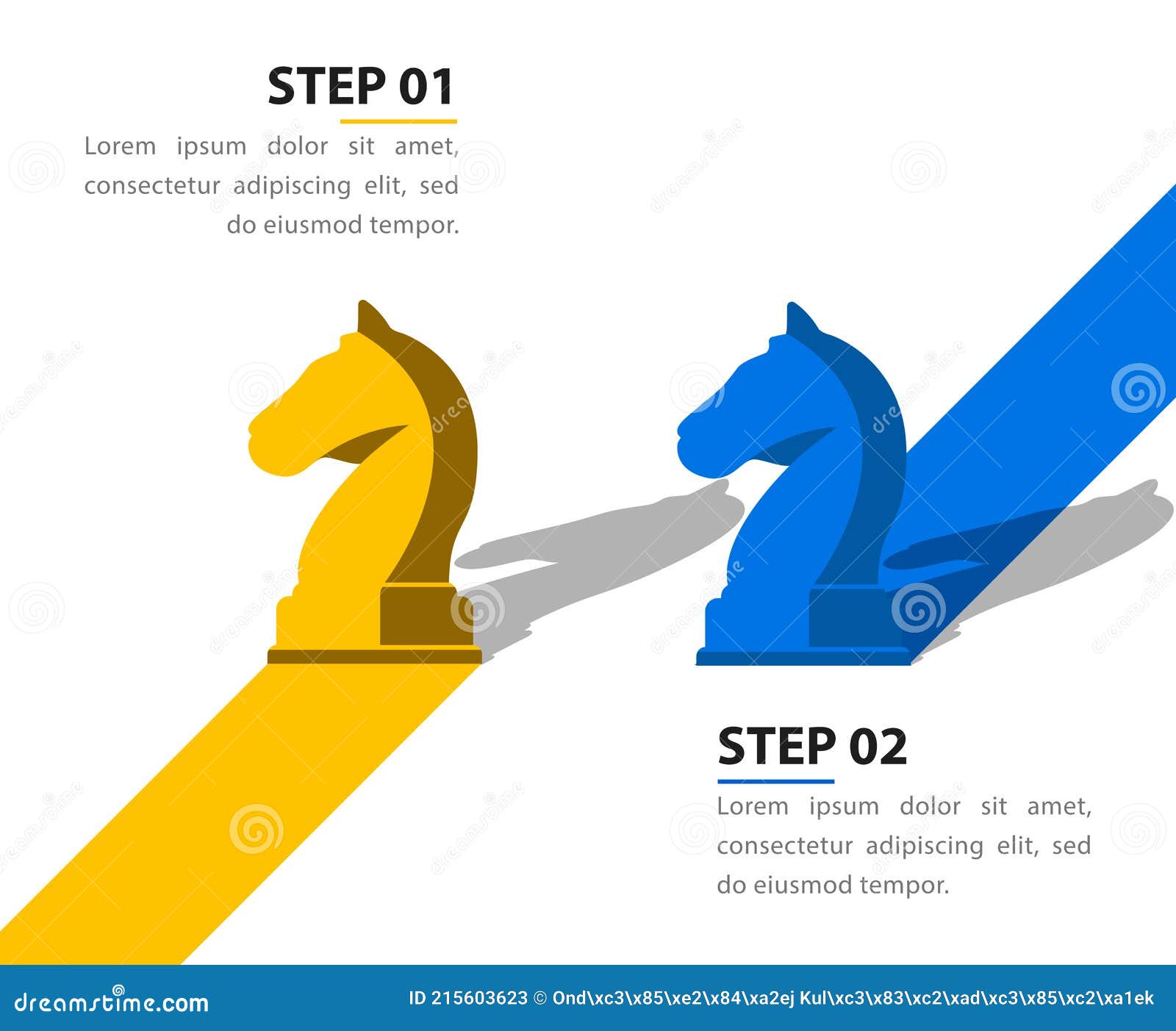 Infographic Design Template. Creative Concept with 2 Steps Stock Vector ...