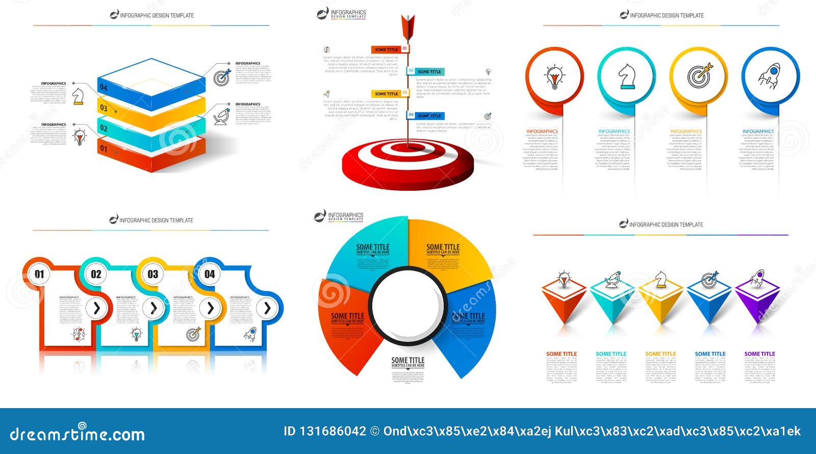 Infographic Design Template. Creative Set of Diagrams. Can Be Used for ...