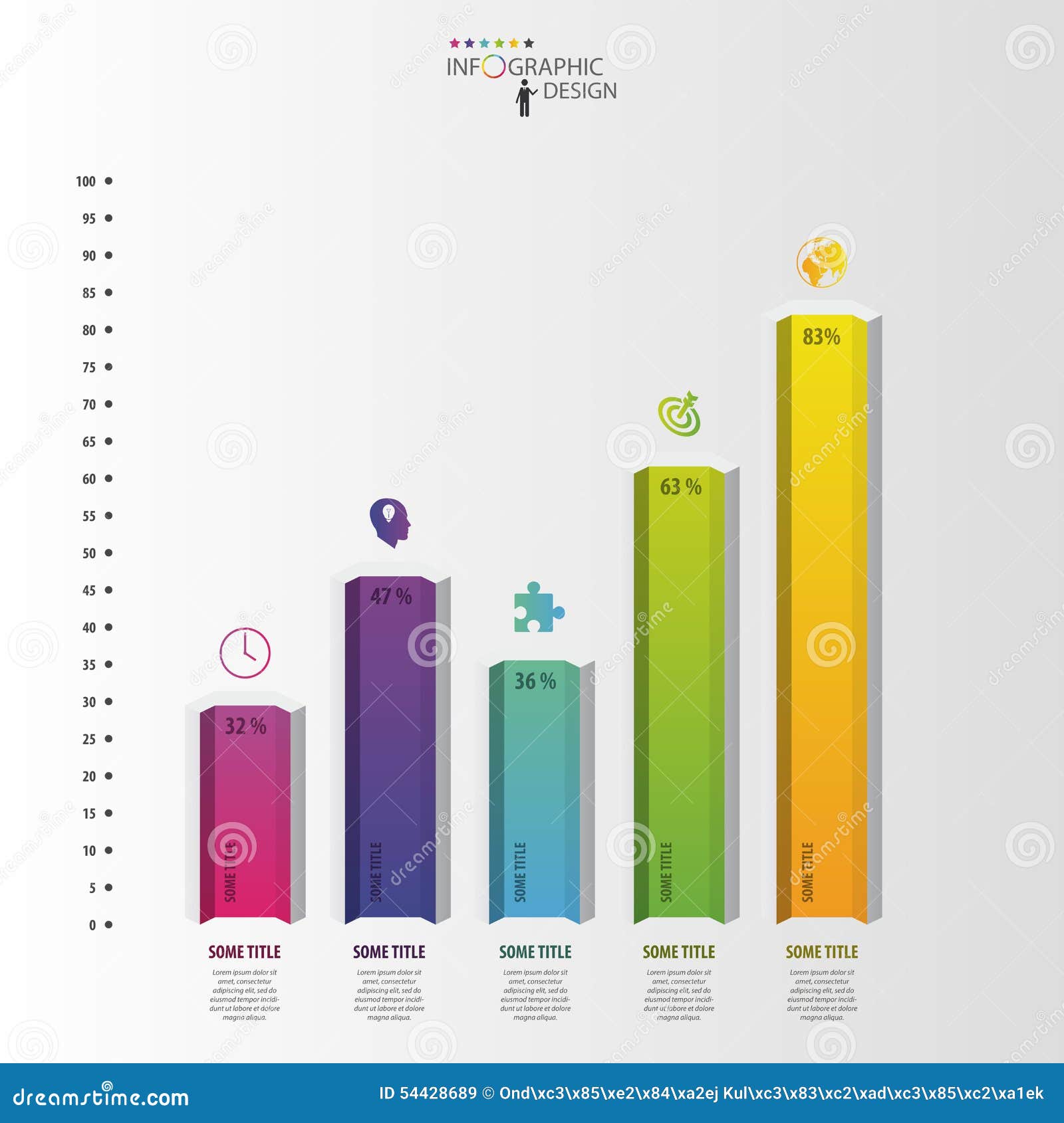 Template With Hexagonal Chart Stock Photo | CartoonDealer.com #58125762